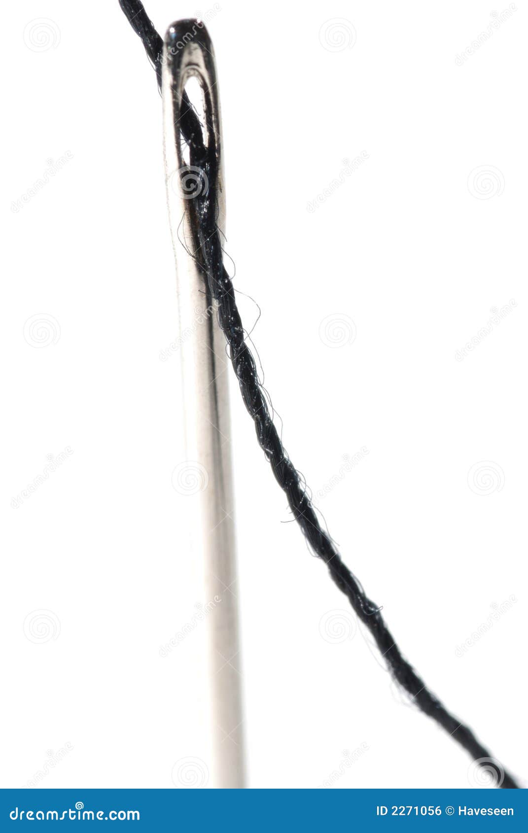Needle and thread stock photo. Image of close, extreme - 2271056