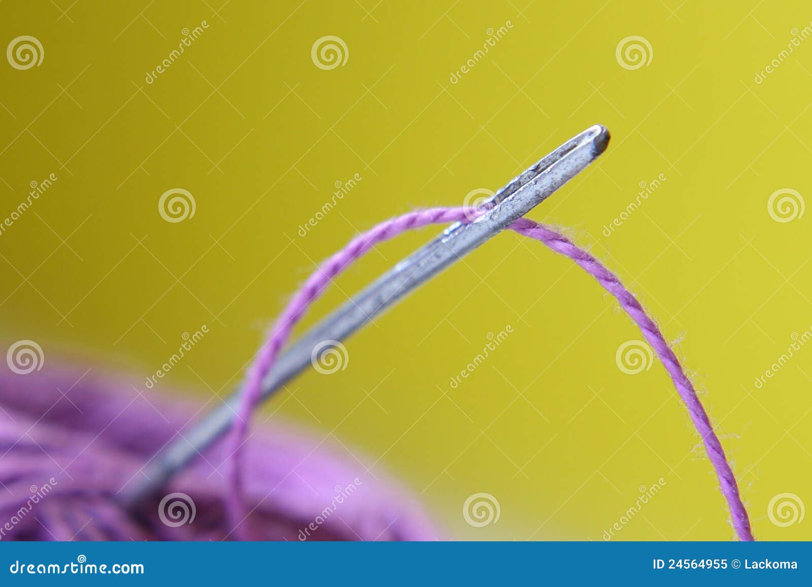 Needle and thread stock image. Image of cloth, fabric - 24564955