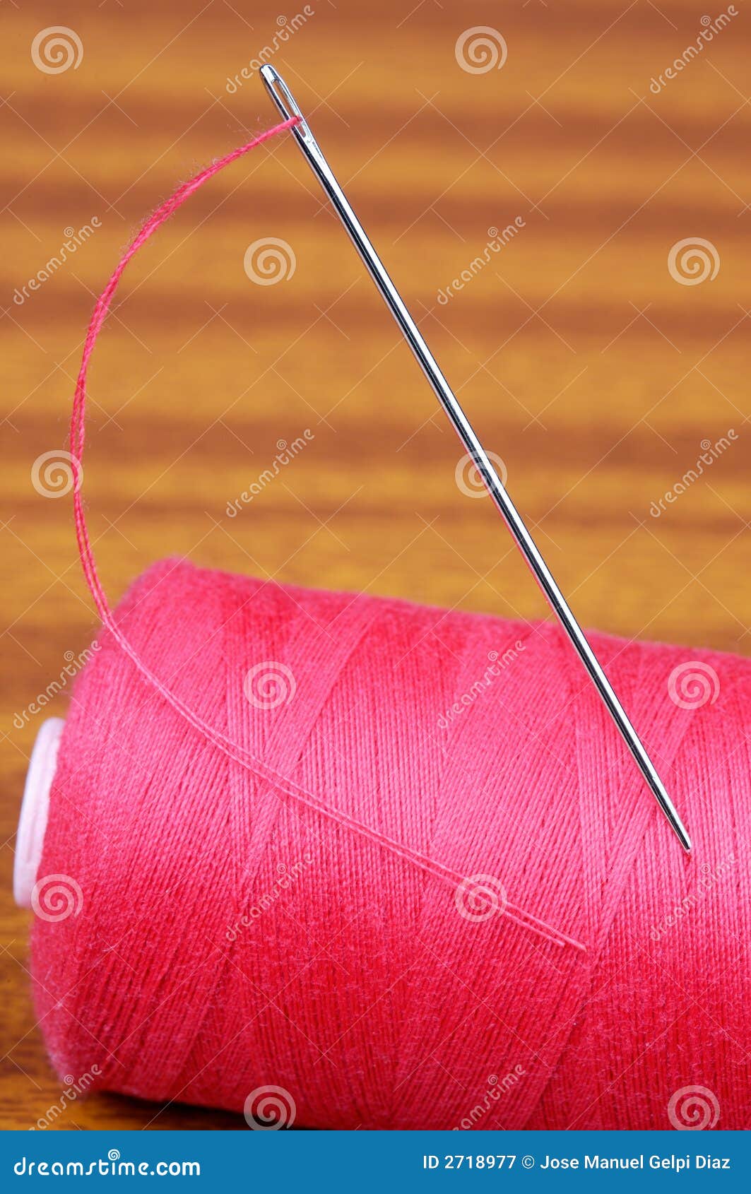 Needle with thread stock image. Image of supply, cone - 2718977