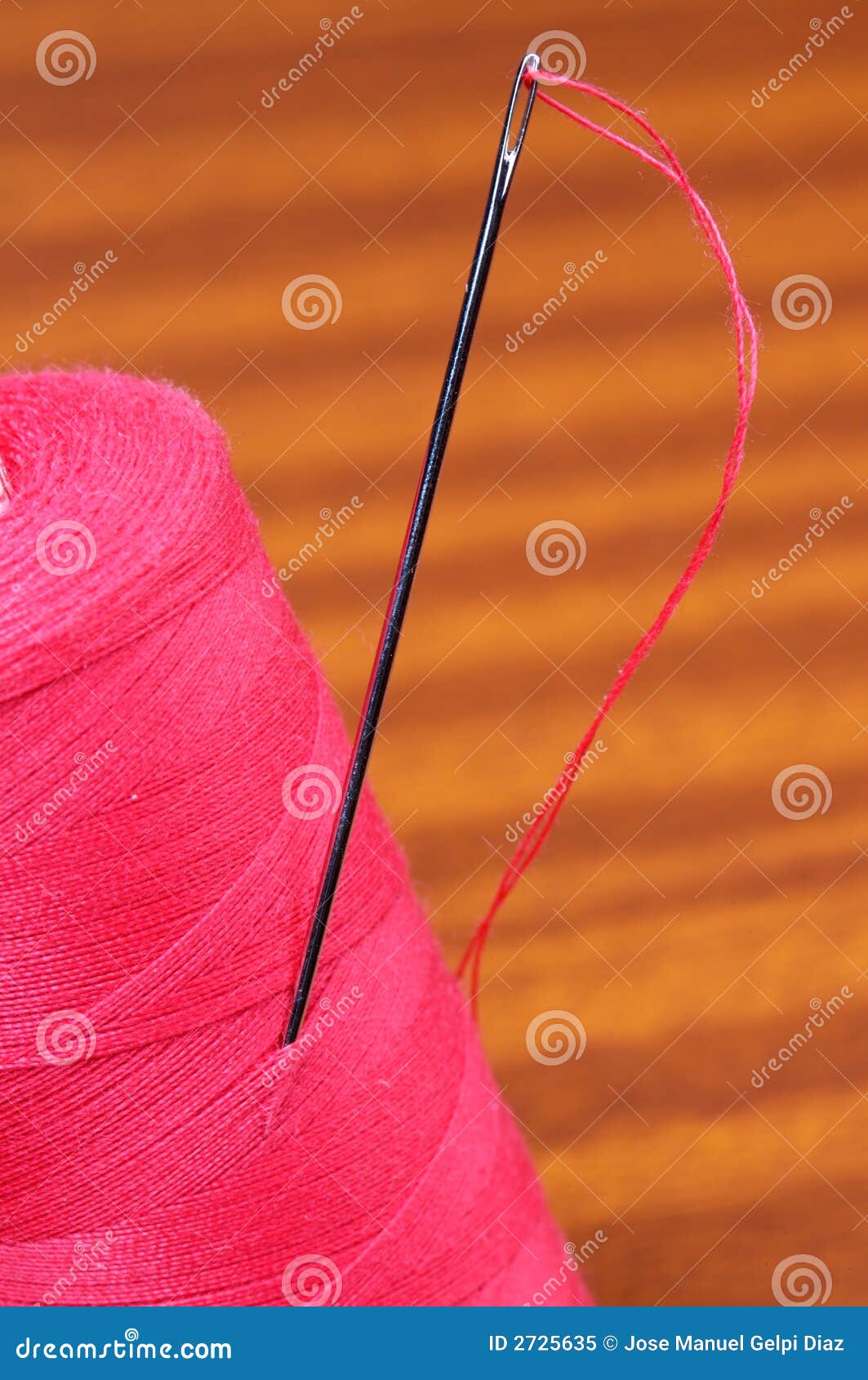Needle with thread stock image. Image of isolated, spool - 2725635