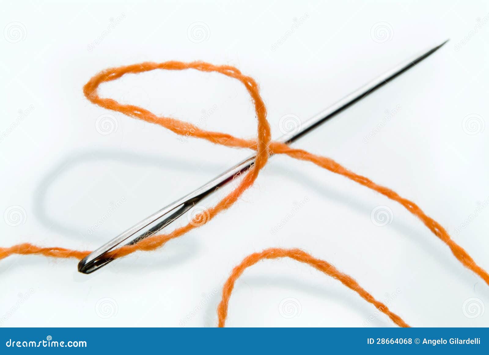 Needle and thread stock photo. Image of thread, textile - 28664068