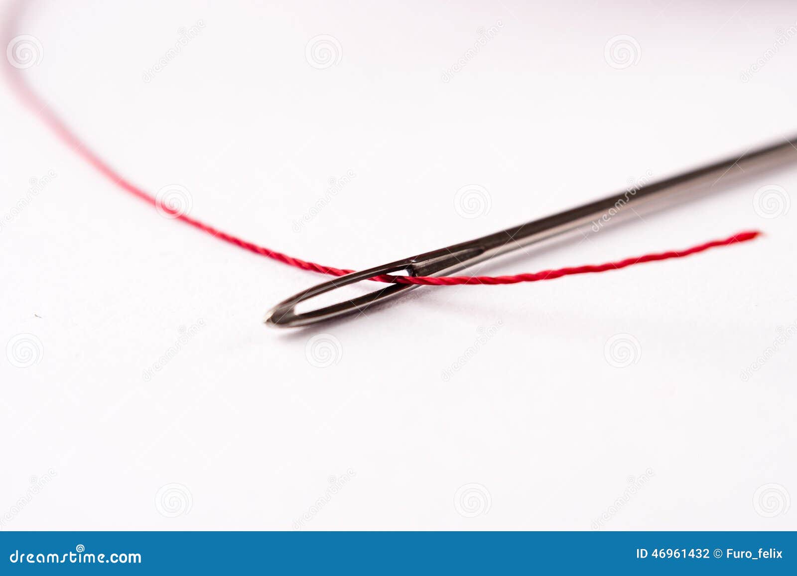 Needle and thread stock photo. Image of bobbin, seam - 46961432