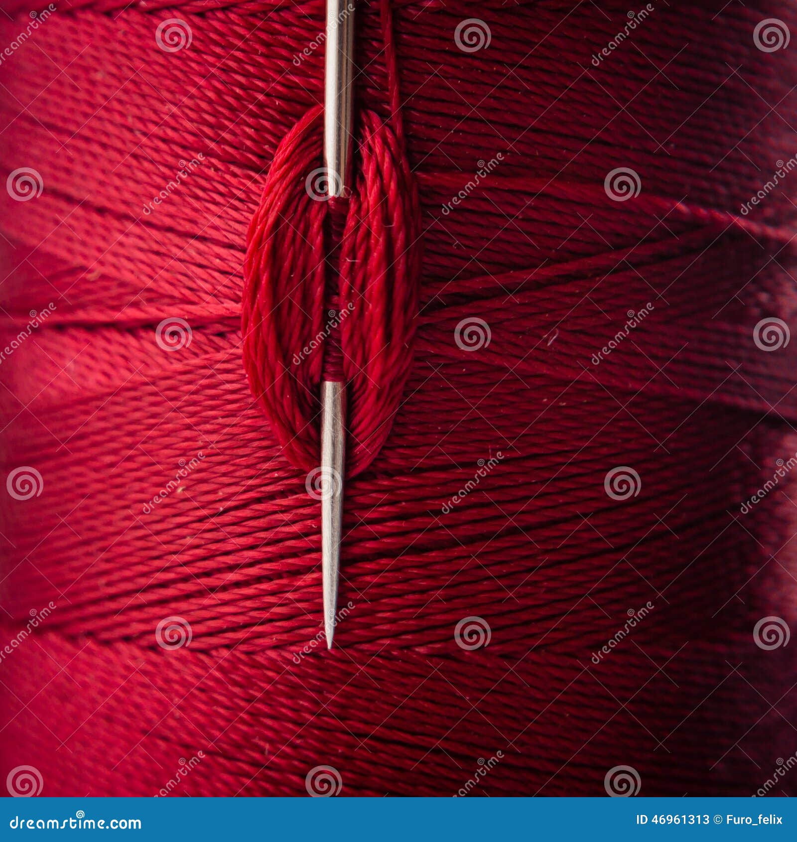 Needle and thread stock image. Image of spool, vivid - 46961313