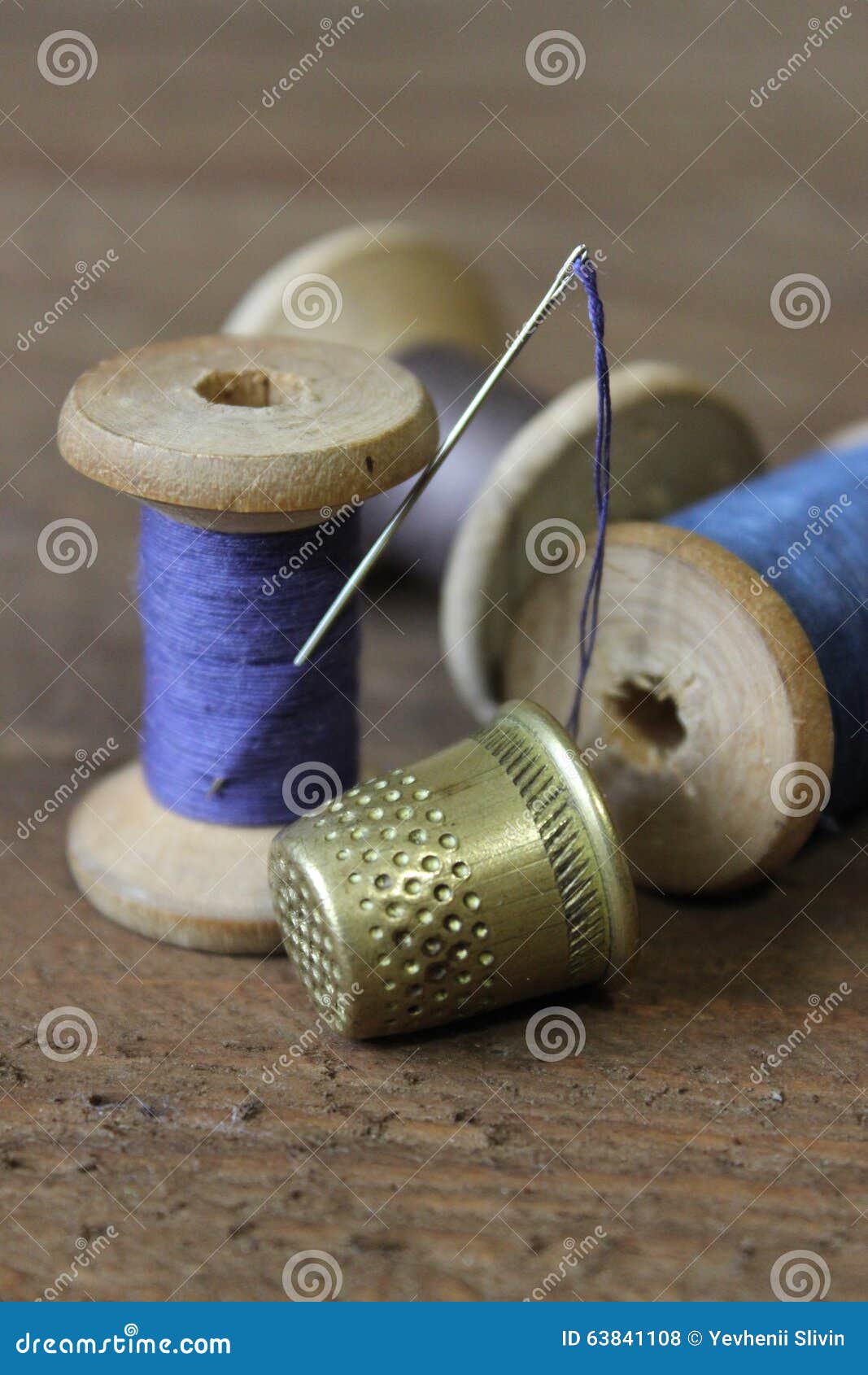 Needle with thread stock photo. Image of needlecraft - 63841108