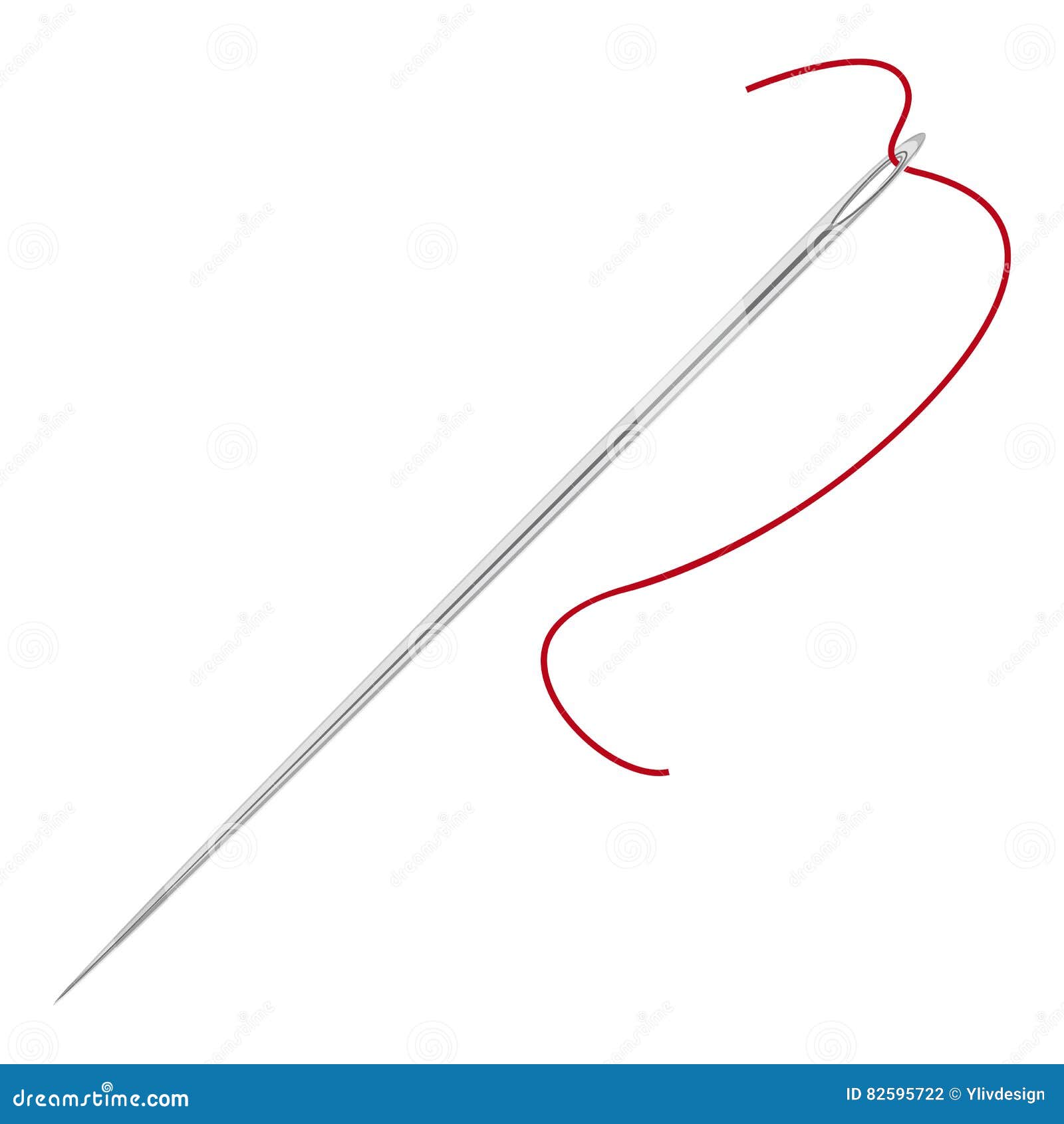 Needle with Thread Icon, Cartoon Style Stock Vector - Illustration of ...