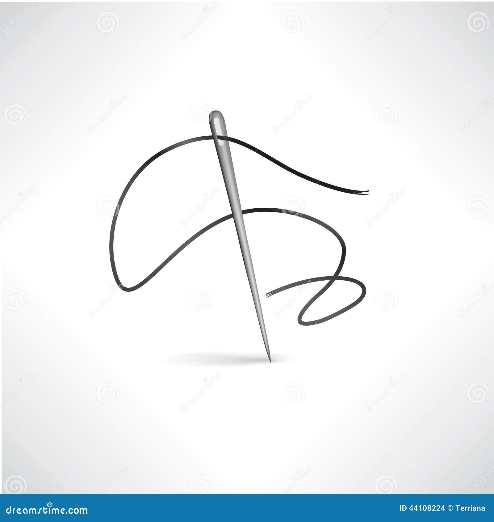 Needle and Thread Icon. Sewing Sign. Needlework Symbol. Stock ...