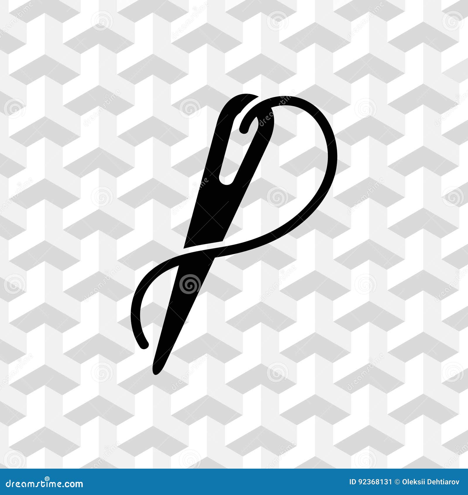 Needle and Thread Icon Stock Vector Illustration Flat Design Stock ...