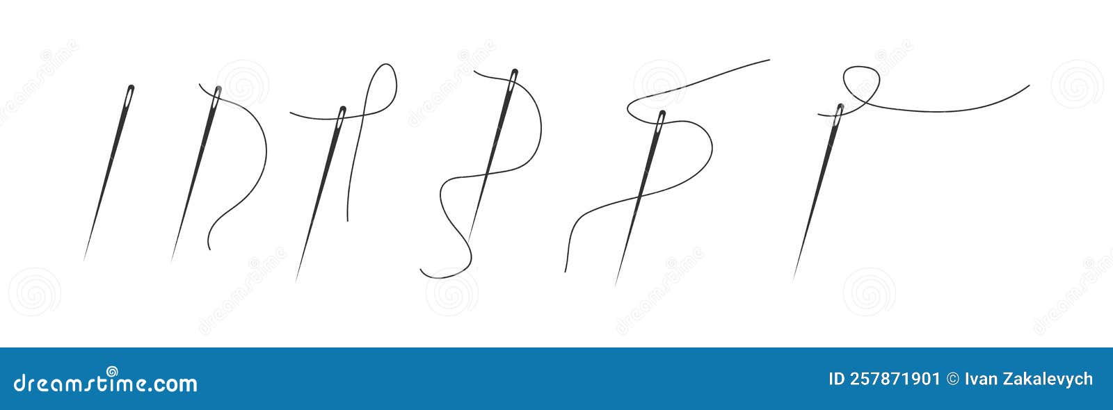 Needle and Thread Icon. Tailor Symbol. Sign Dressmaking Vector Stock ...