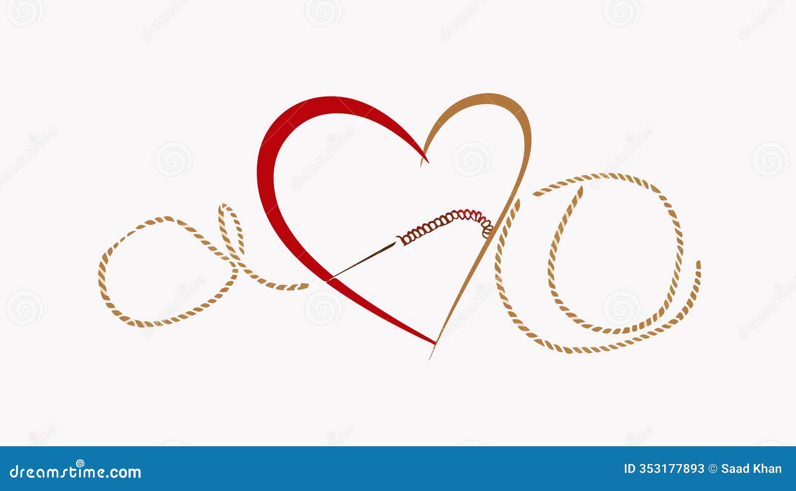 Needle and Thread Logo in Abstract Shape for Creative Designs Stock ...