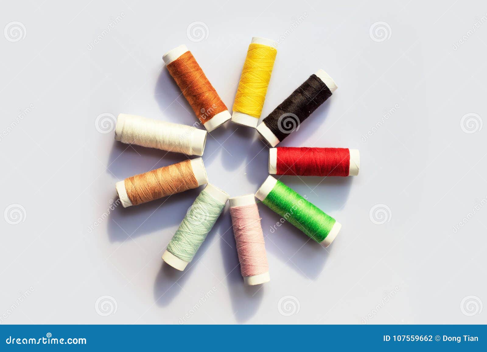 Needle and thread stock photo. Image of line, colorful - 107559662