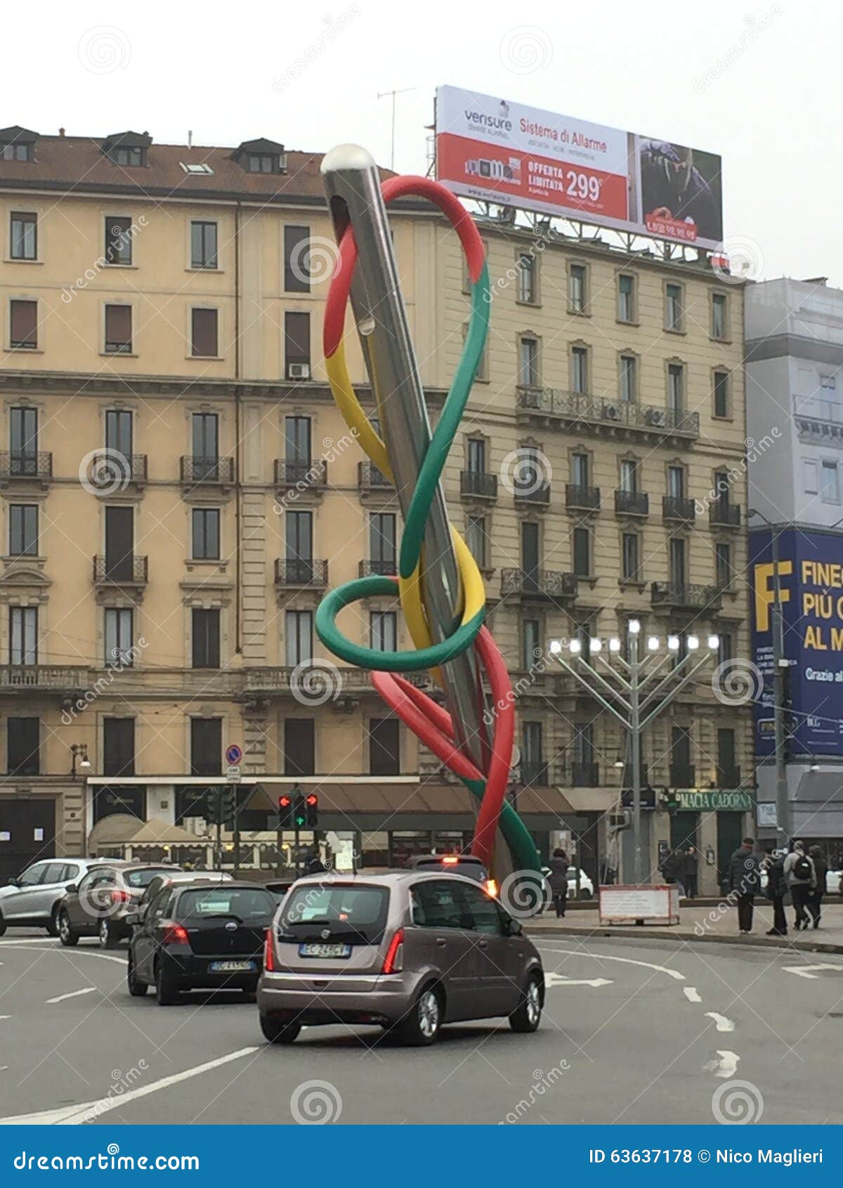 Needle and thread monument editorial stock photo. Image of street ...