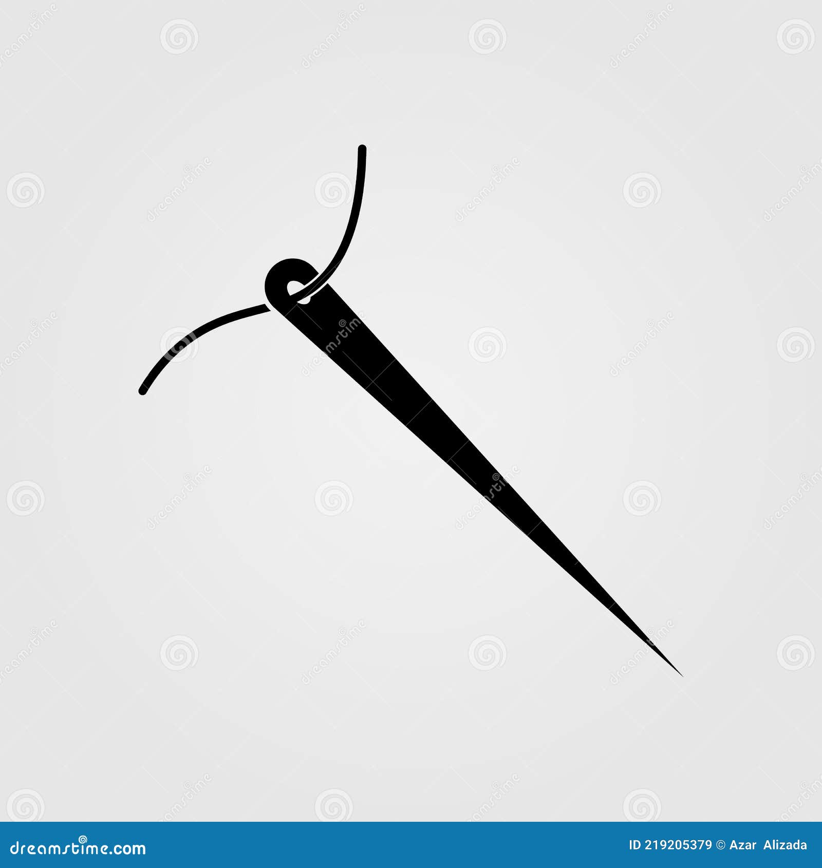 Needle and Thread Vector Icon. Sewing Symbol Stock Vector ...