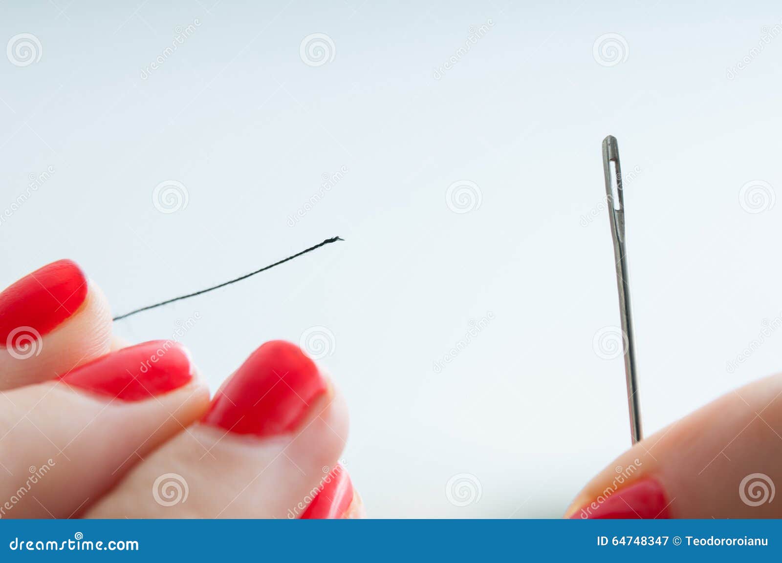 Needle and thread stock image. Image of nails, concept - 64748347