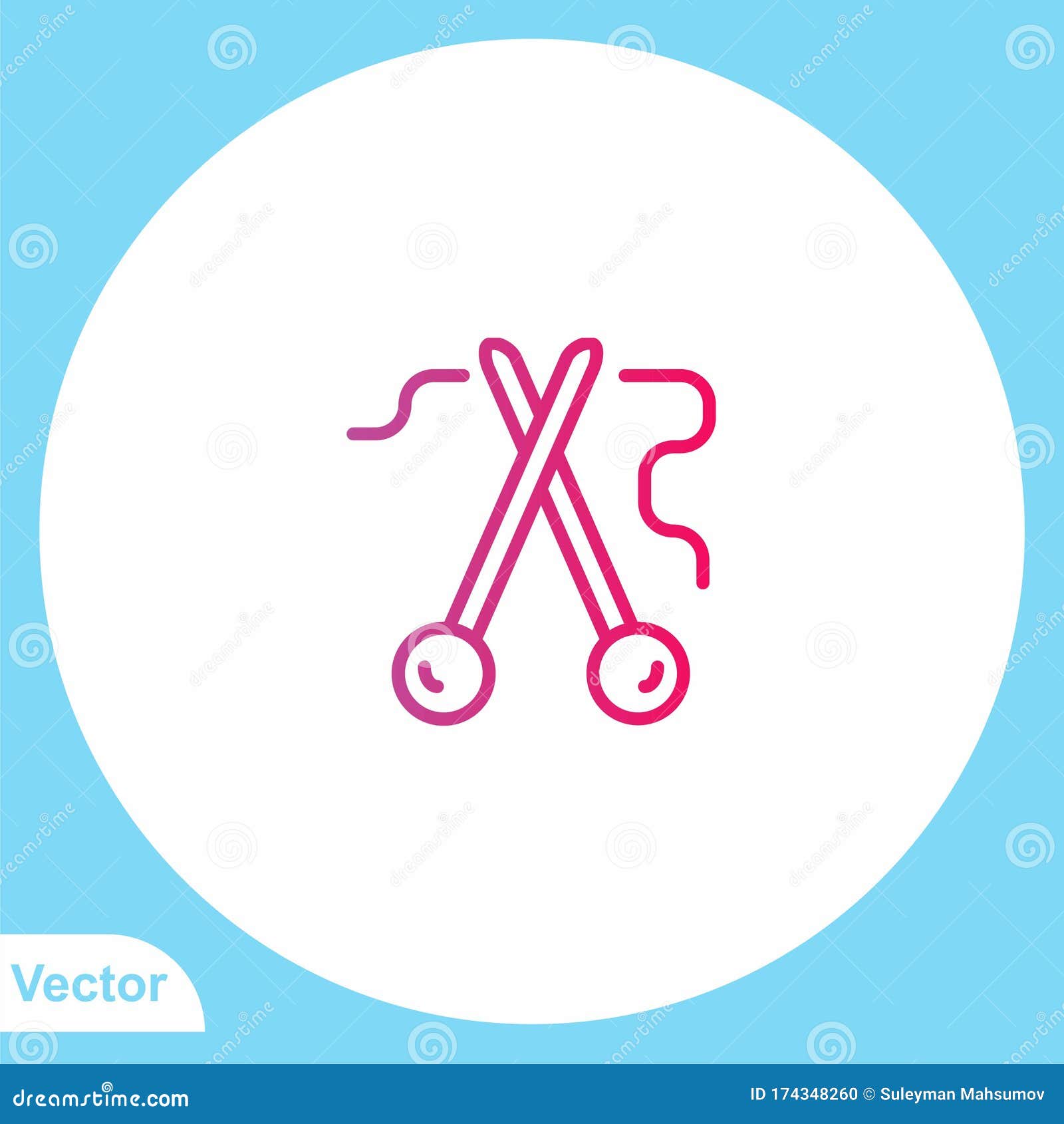 Needle Vector Icon Sign Symbol Stock Illustration - Illustration of ...