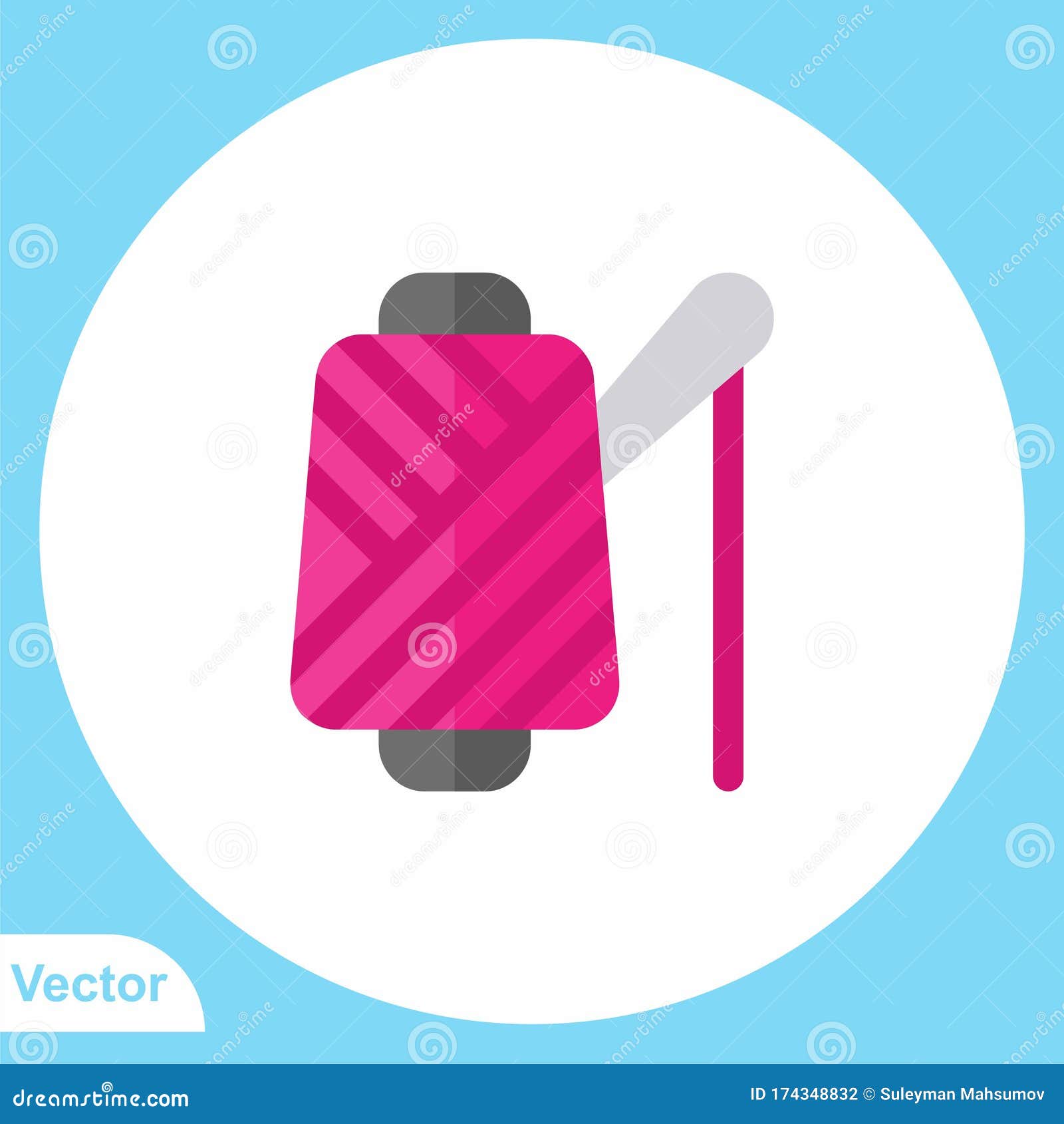 Needle Vector Icon Sign Symbol Stock Illustration - Illustration of ...