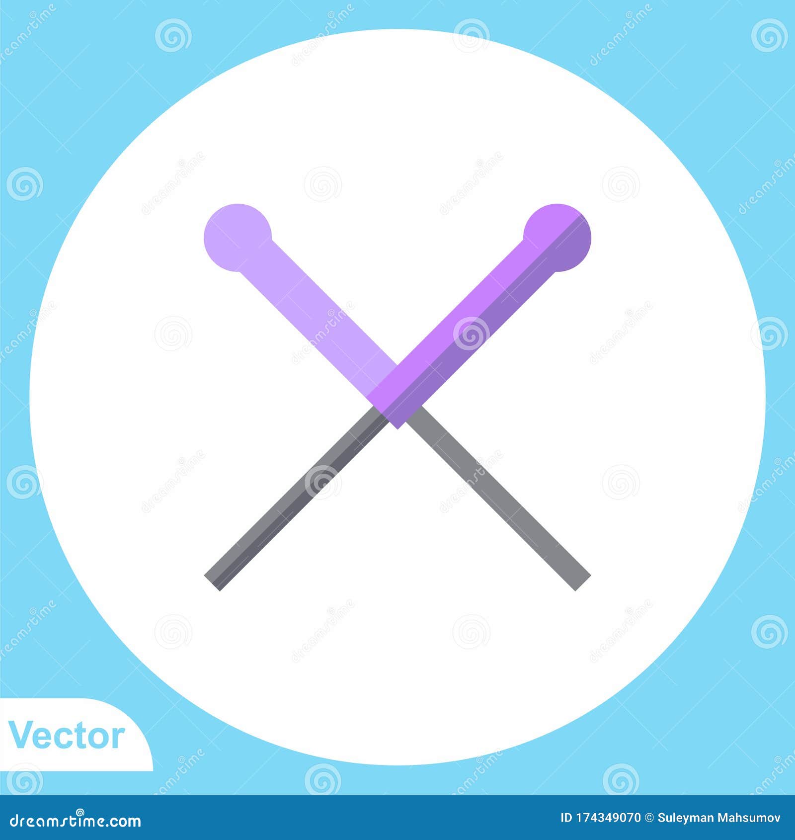Needle Vector Icon Sign Symbol Stock Illustration - Illustration of ...