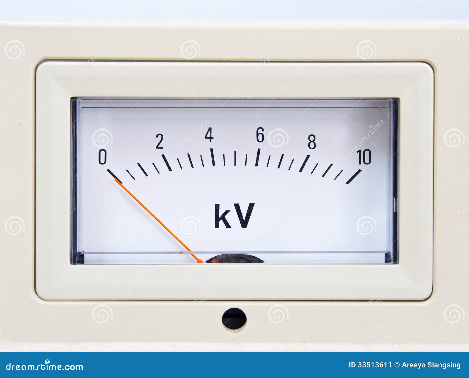 Needle voltmeter stock image. Image of black, element - 33513611