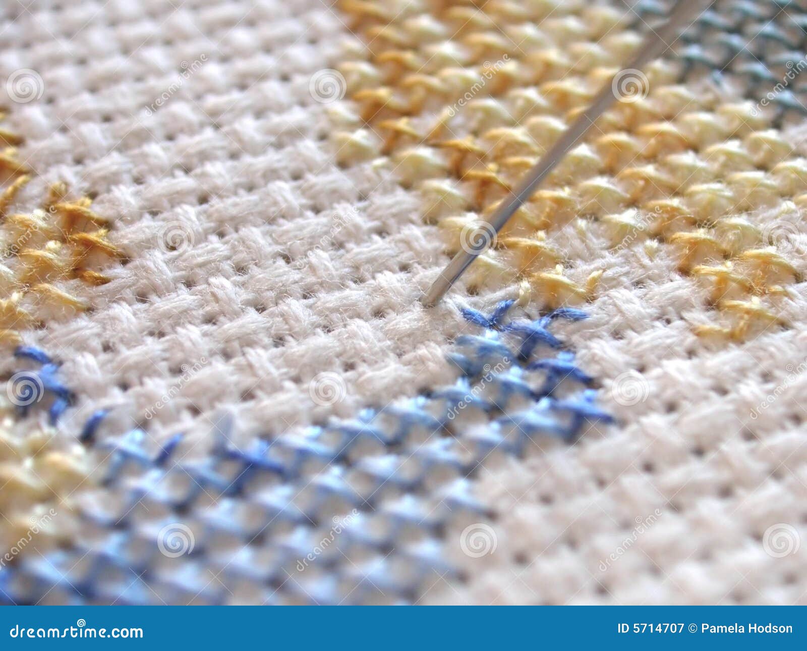 Needle in work stock image. Image of produce, handiwork - 5714707