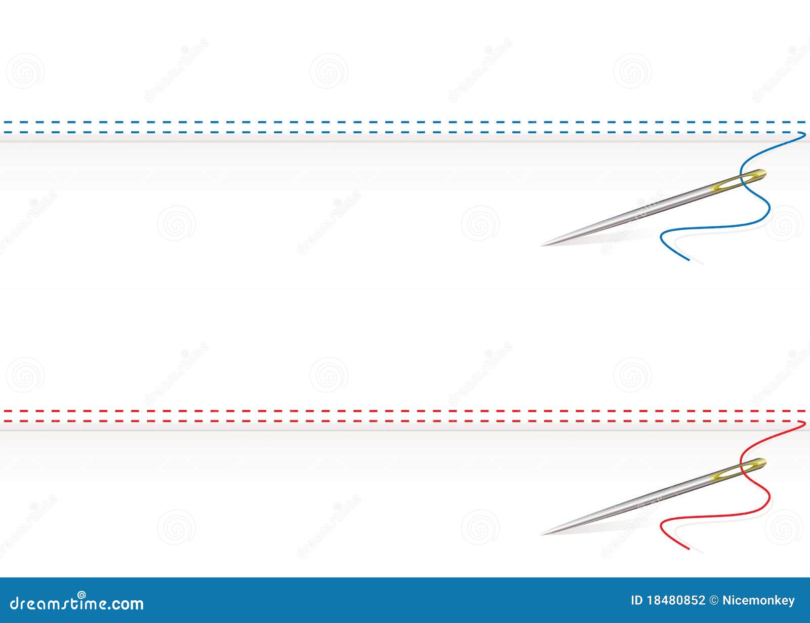 Needle work border stock vector. Illustration of seam - 18480852