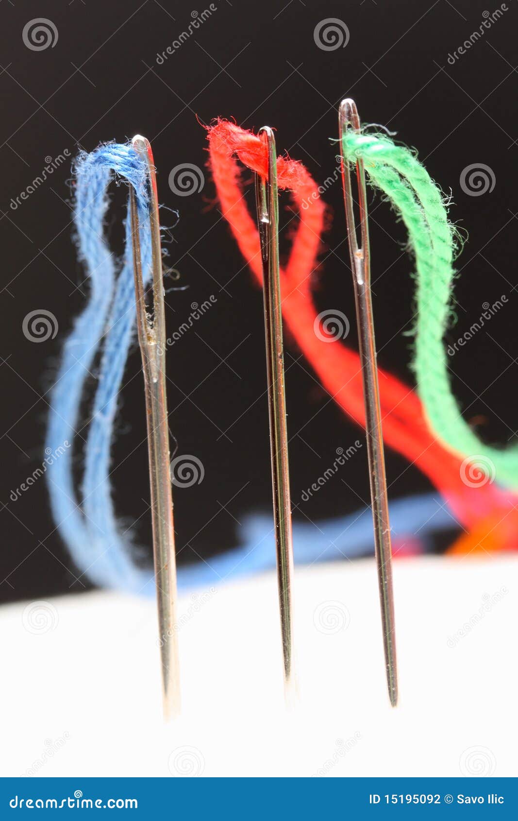 Needles stock photo. Image of color, sowing, colorful - 15195092