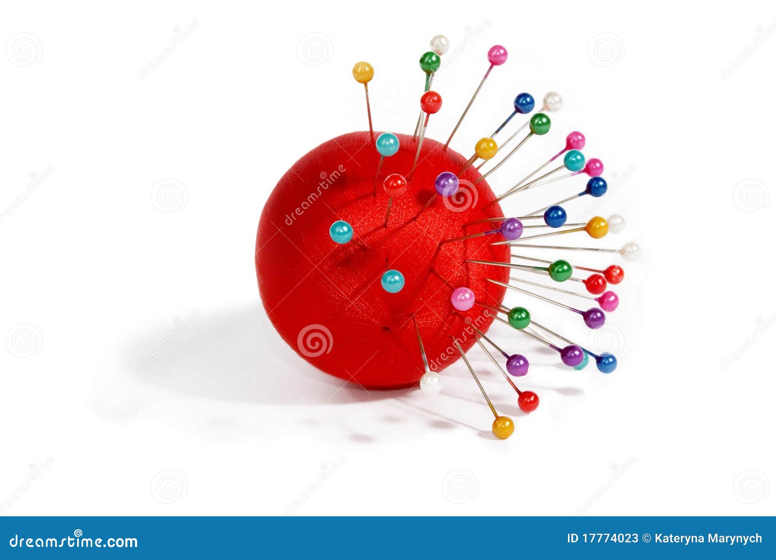 Needles stock image. Image of dots, cushion, needle, ribbon - 17774023