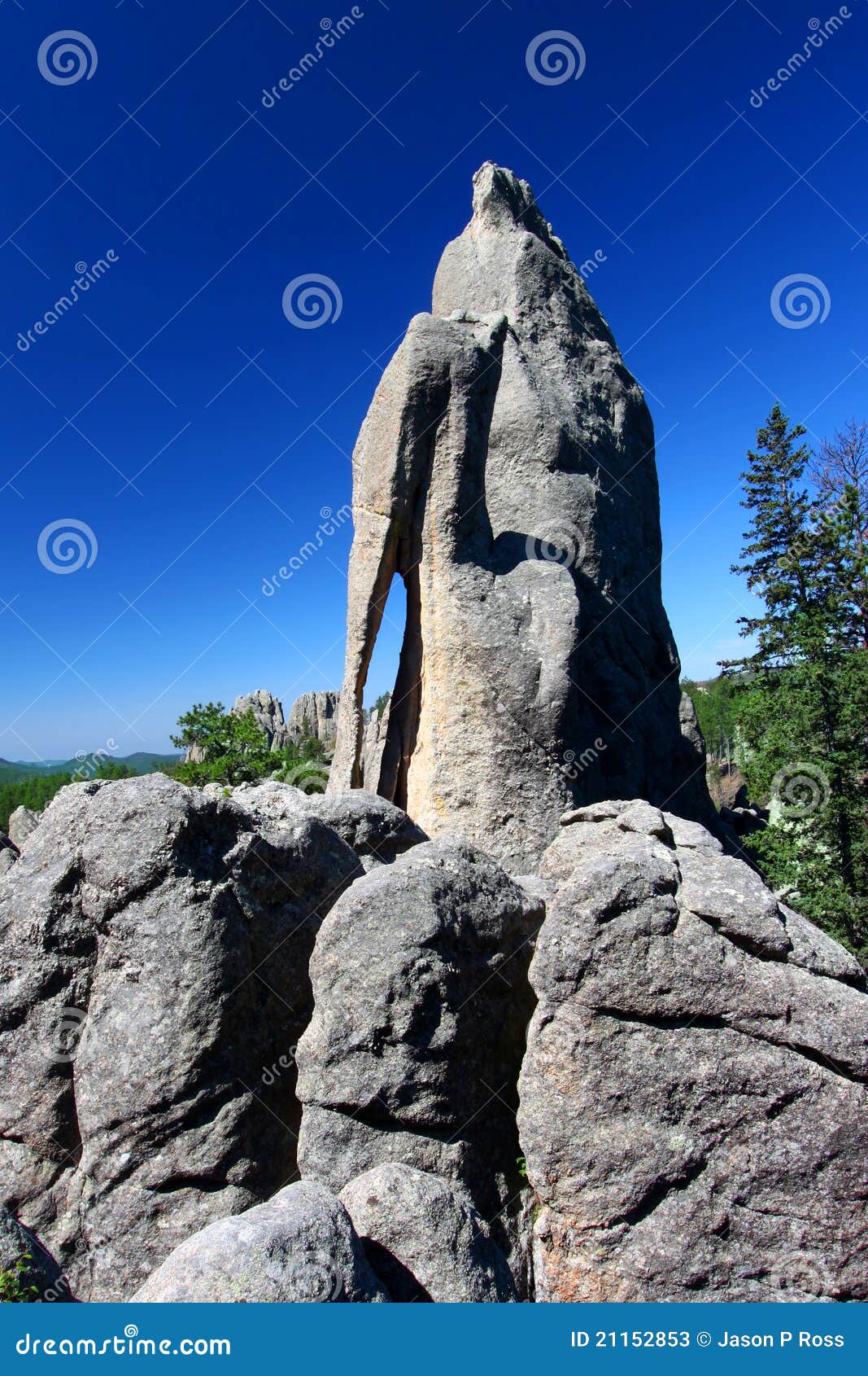 Needles Eye Formation - South Dakota Stock Image - Image of landscape ...