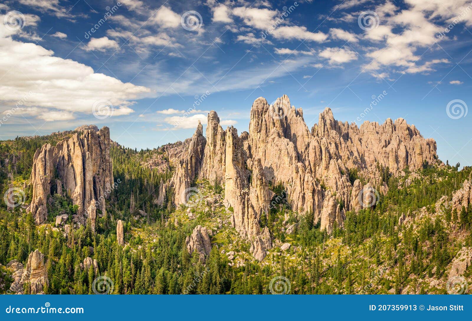 Needles Highway Custer State Park Stock Image - Image of spires ...
