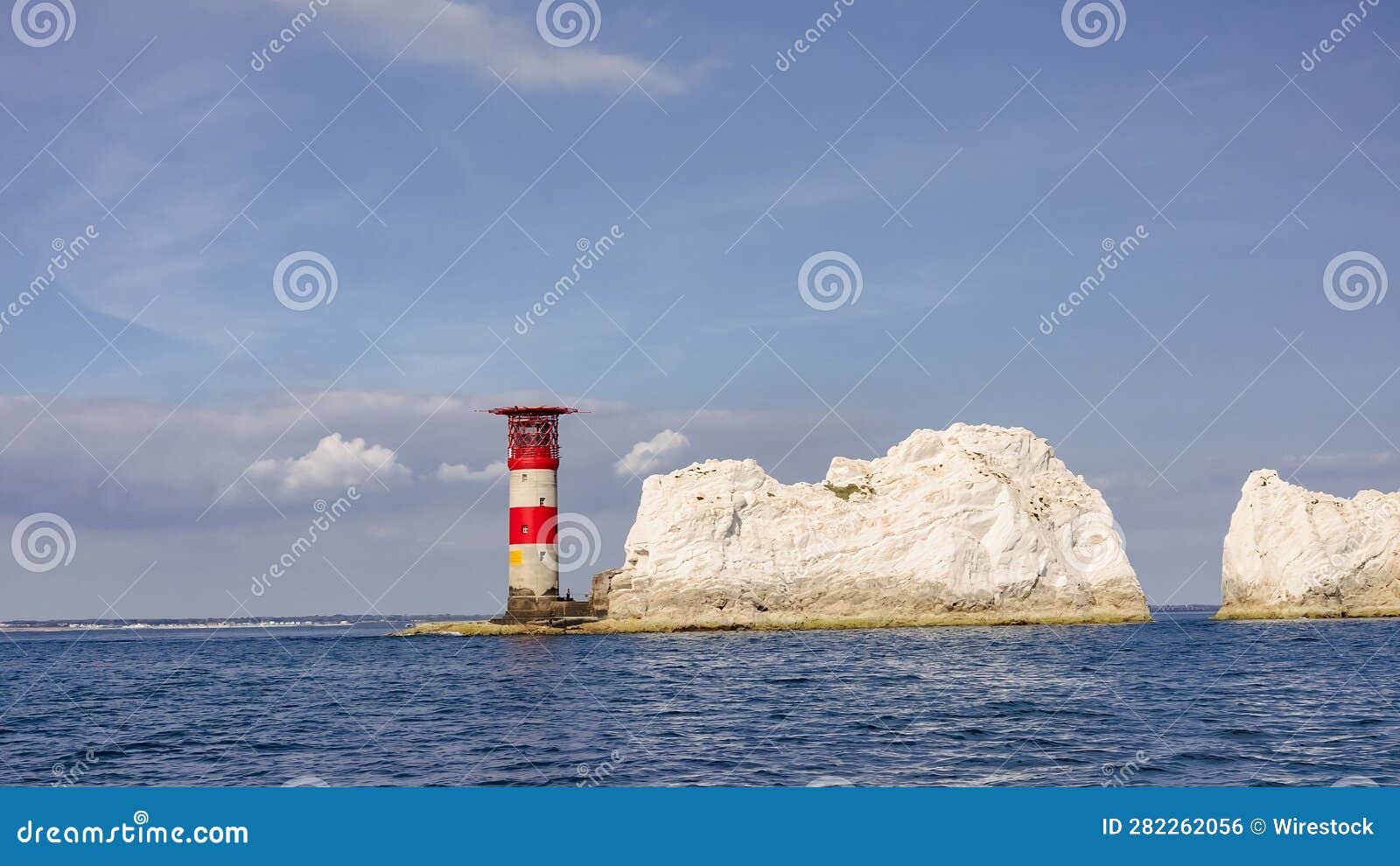 The Needles Lighthouse - Isle of Wight Stock Photo - Image of island ...