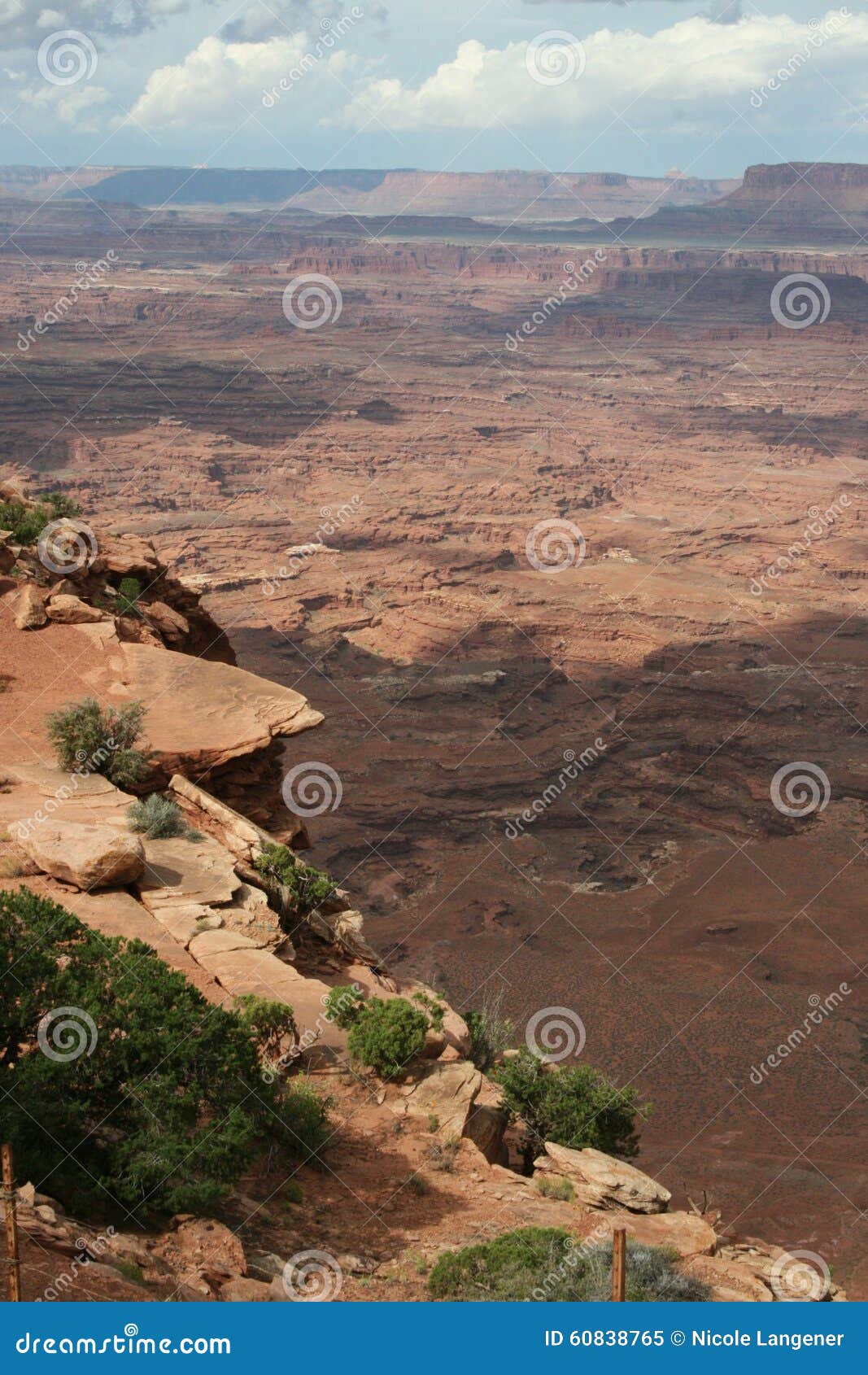 Needles Overlook Canyonlands Stock Image - Image of formation, blue ...