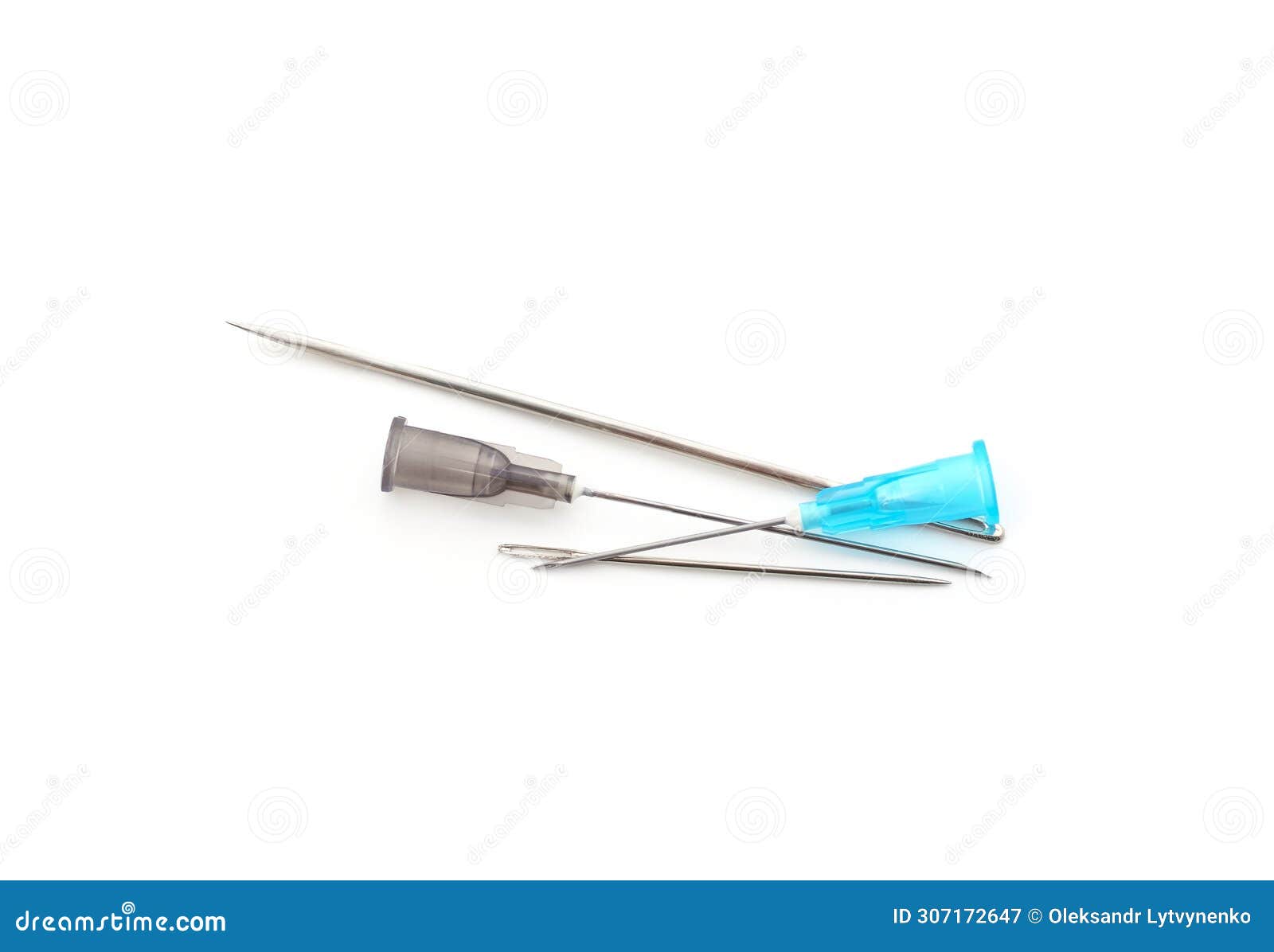 Needles for Sewing and from a Syringe Stock Image - Image of sharp ...
