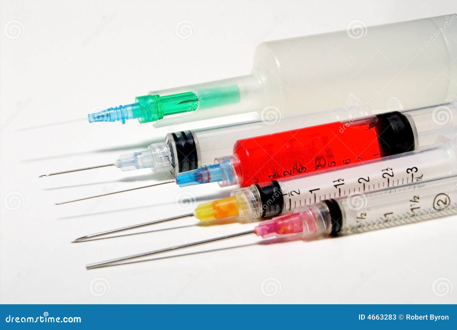 Needles or syringes stock image. Image of colours, measure - 4663283