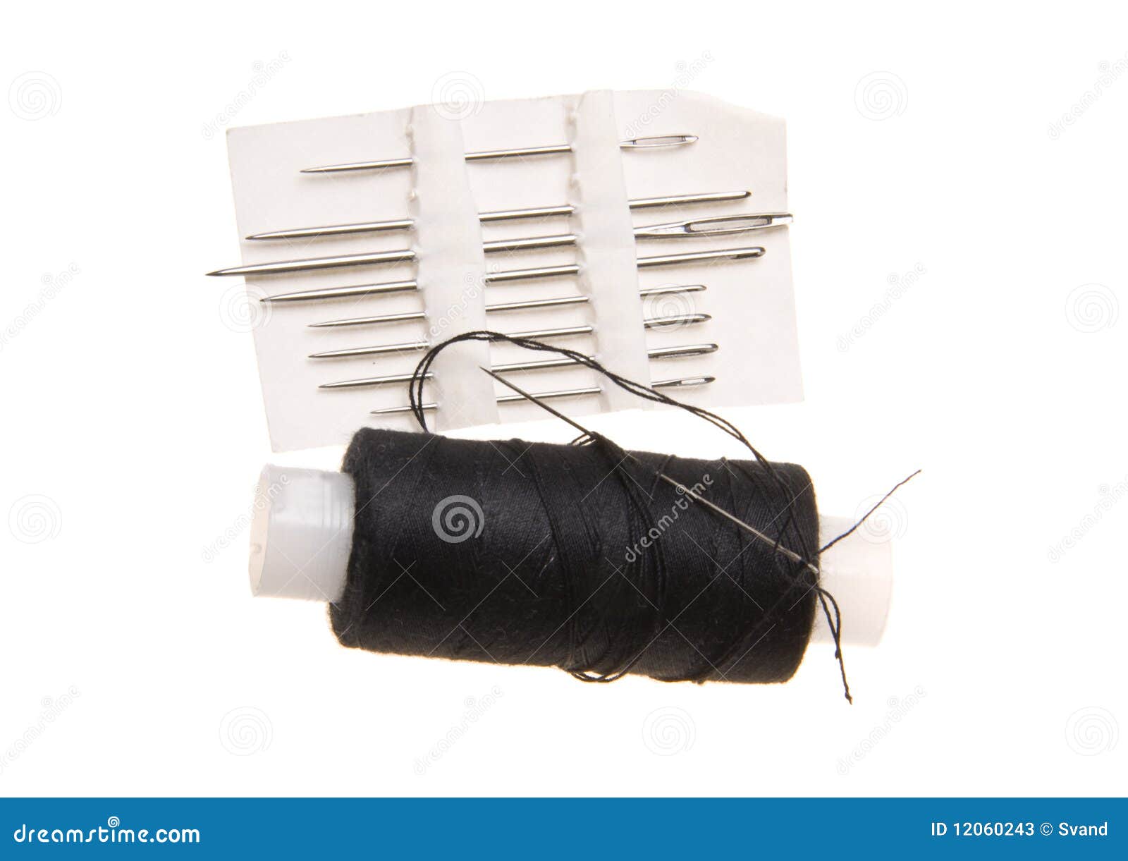 Needles and thread stock image. Image of knit, needle - 12060243