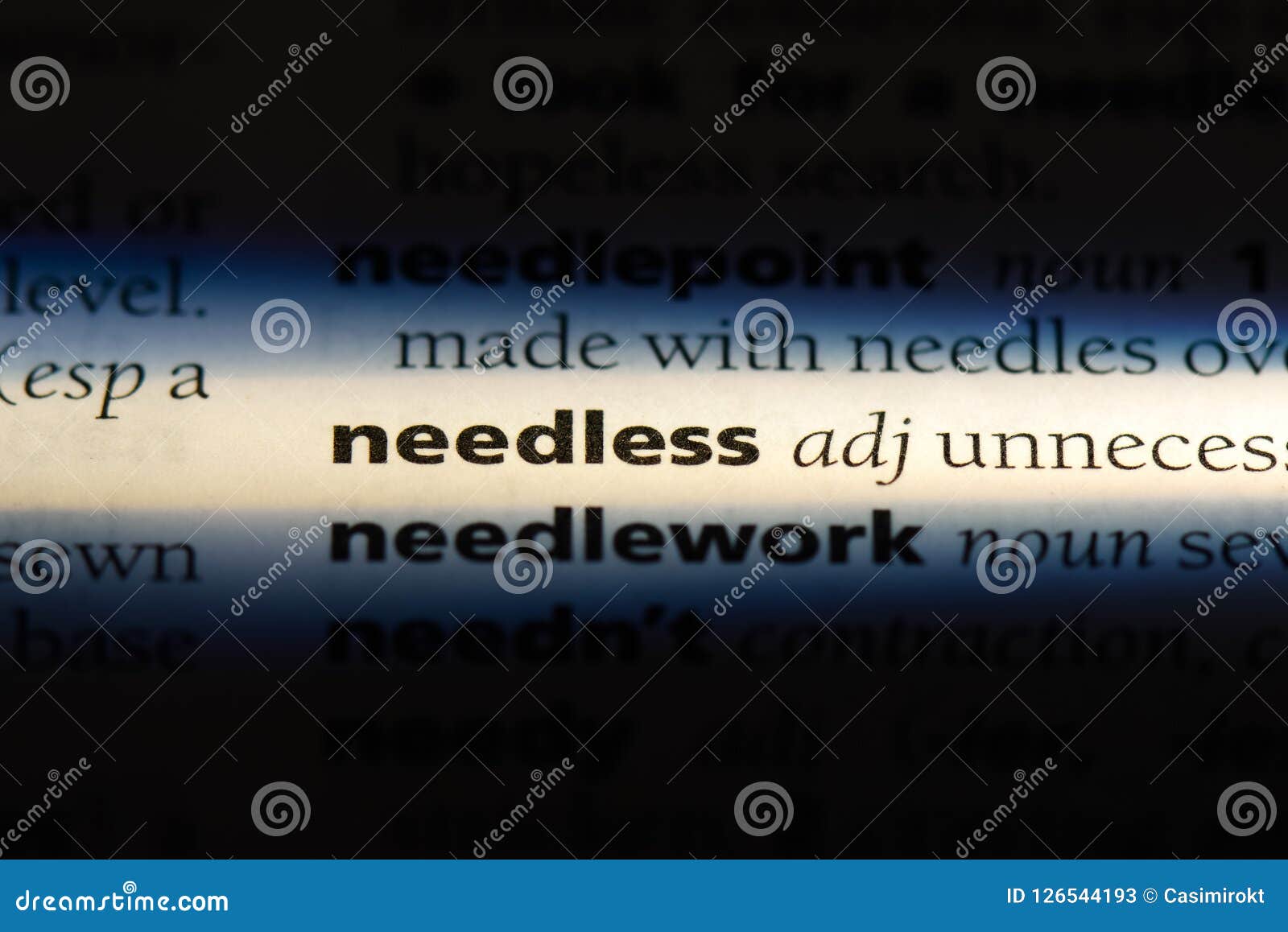 Needless stock image. Image of macro, idea, english - 126544193