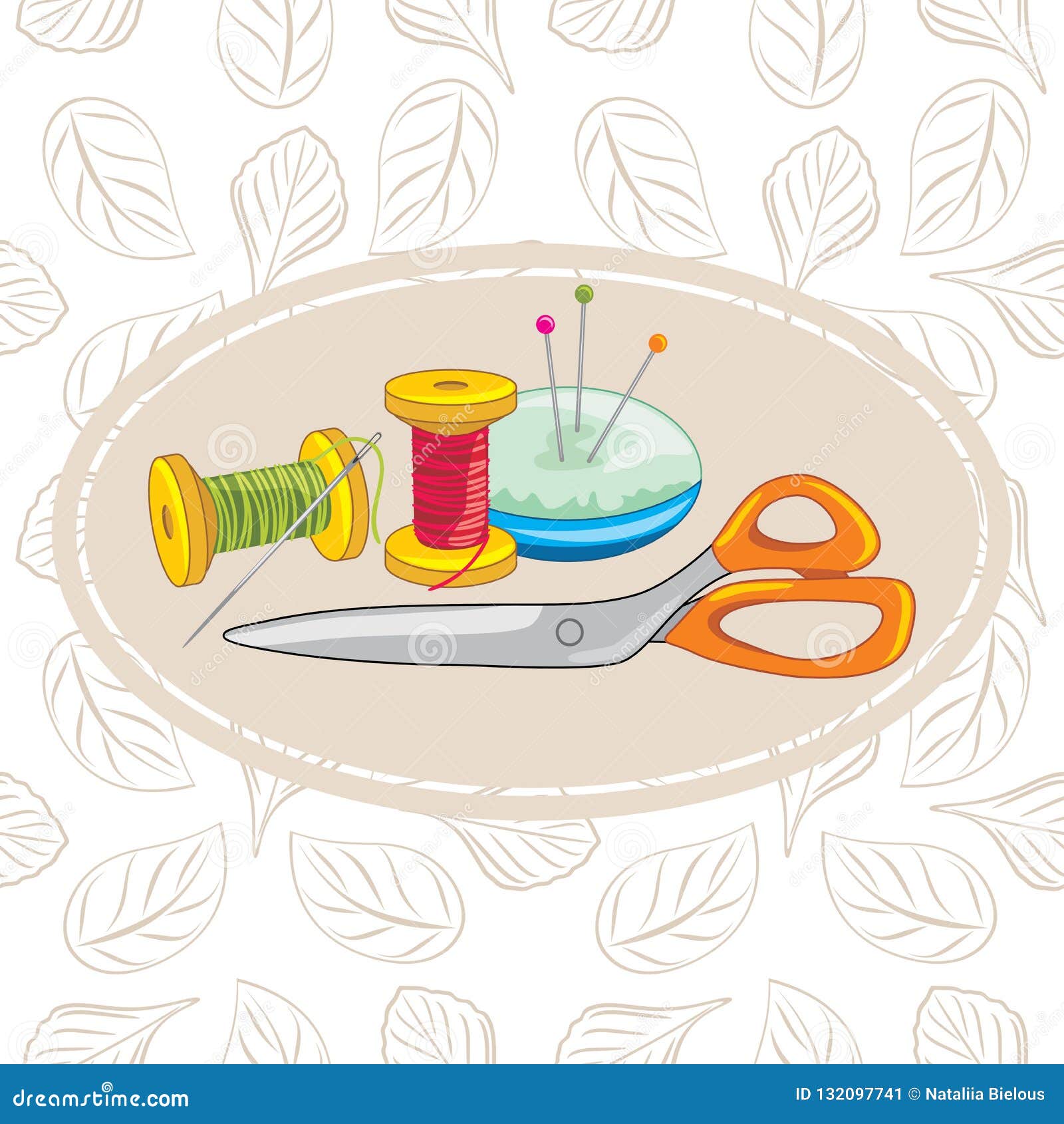 Needlework. Background for Design Stock Vector - Illustration of ...