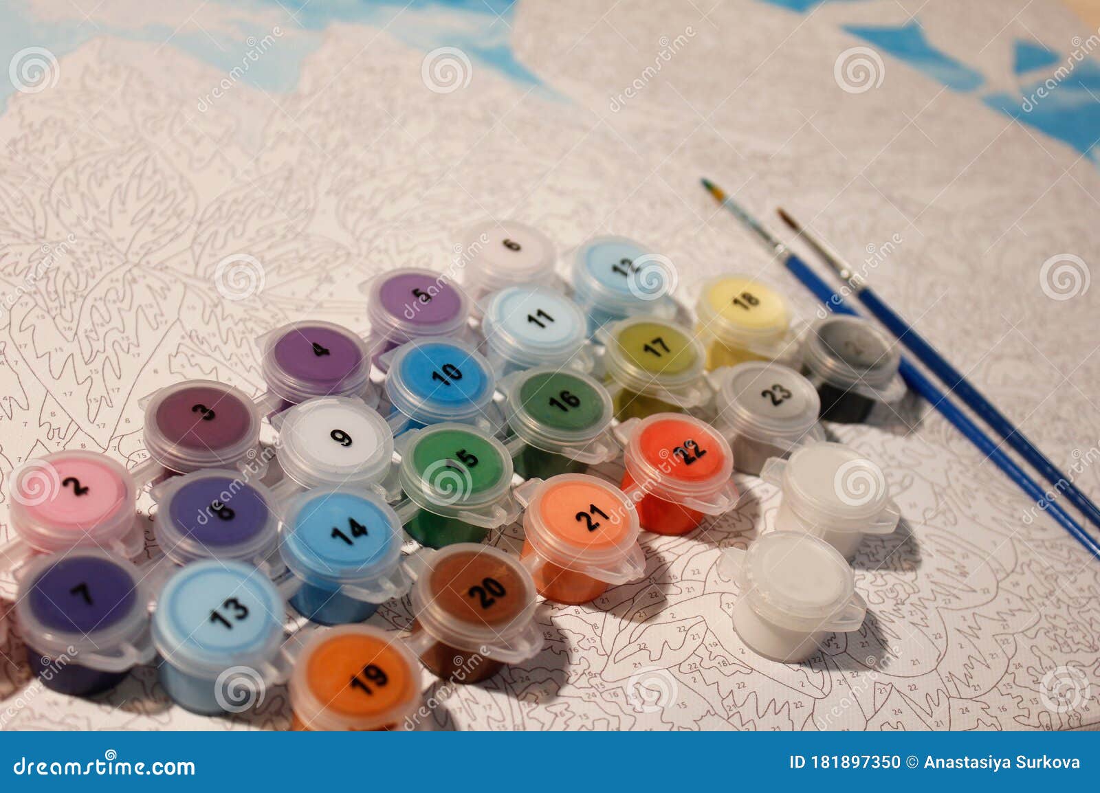 Art. Drawing By Numbers. Stock Photography | CartoonDealer.com #93187262