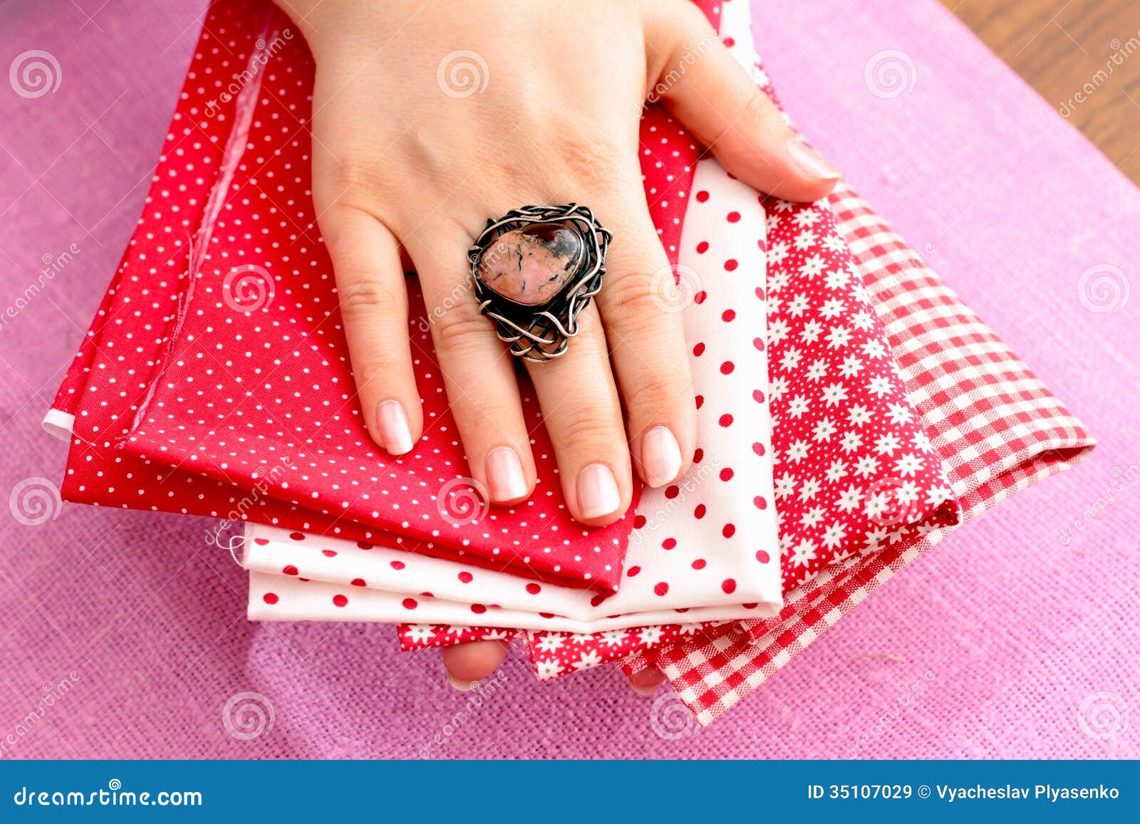 Needlework, patchwork stock image. Image of hand, burlap - 35107029