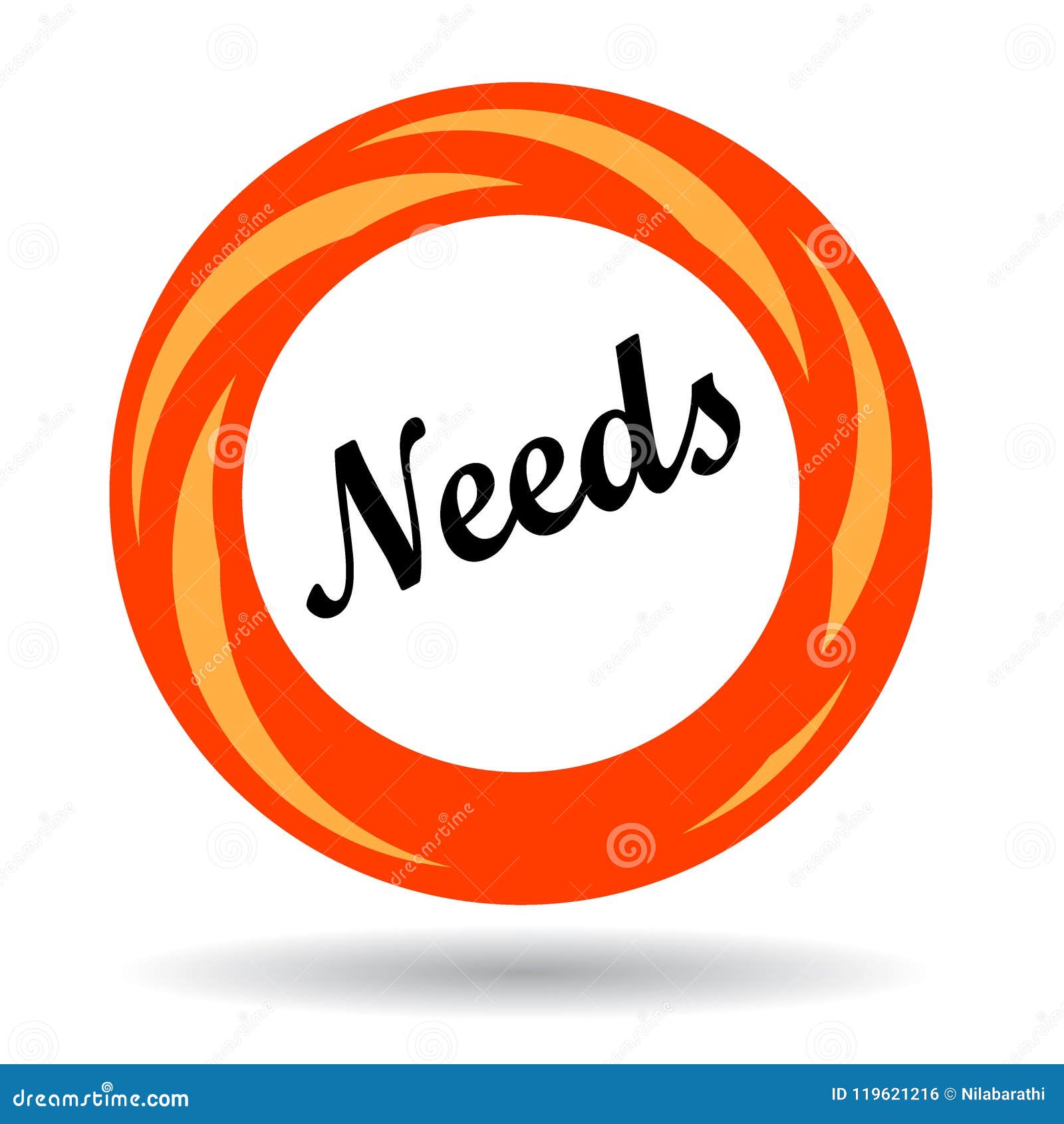 Needs colorful icon stock illustration. Illustration of offer - 119621216