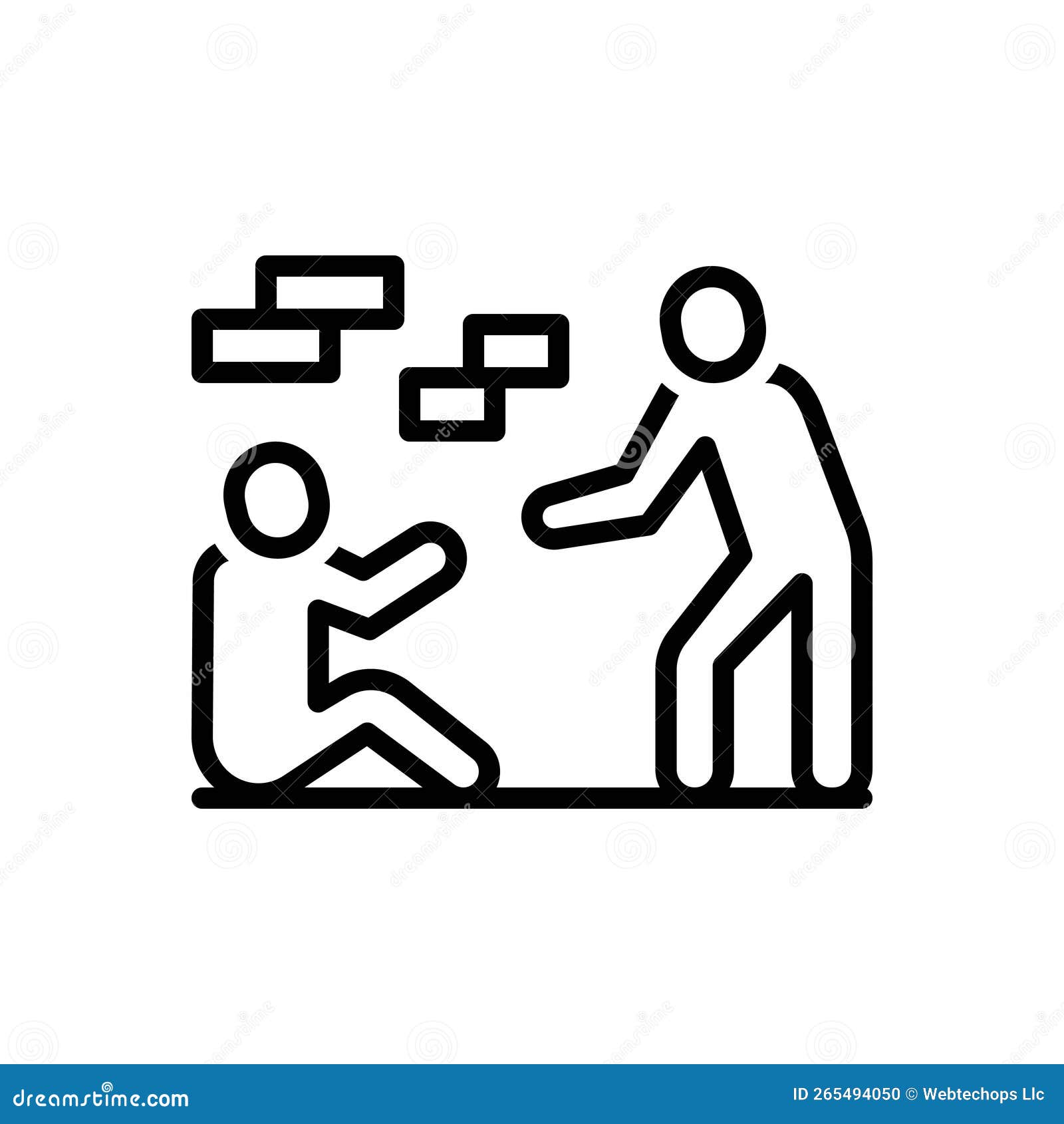 Black Line Icon for Needs, Must and Requirement Stock Vector ...