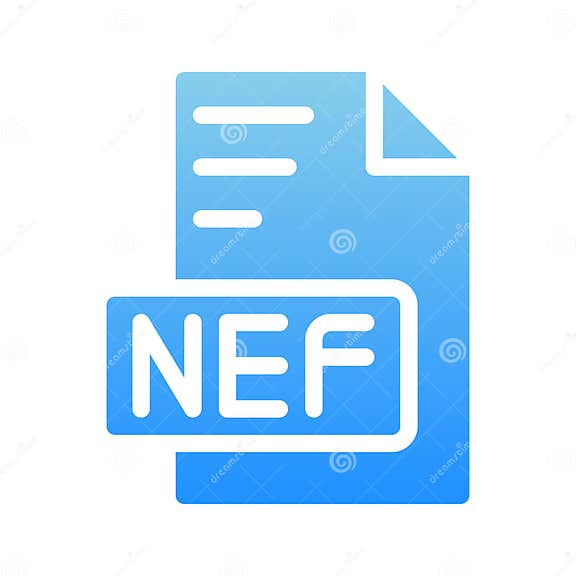 Nef Document Format Icons. Symbol Extension with a Stylish and Dynamic ...