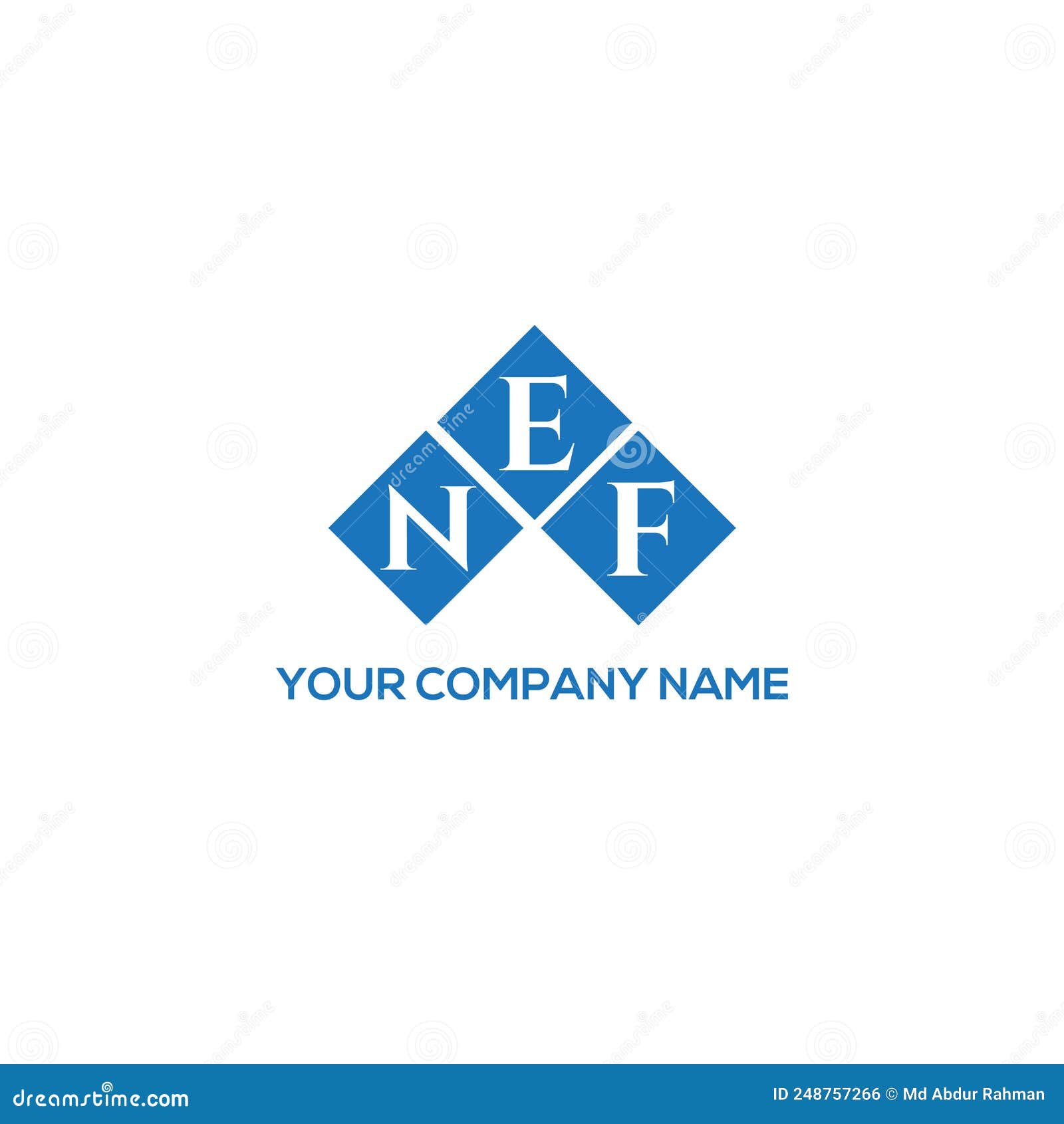 NEF Letter Logo Design on BLACK Background. NEF Creative Initials ...