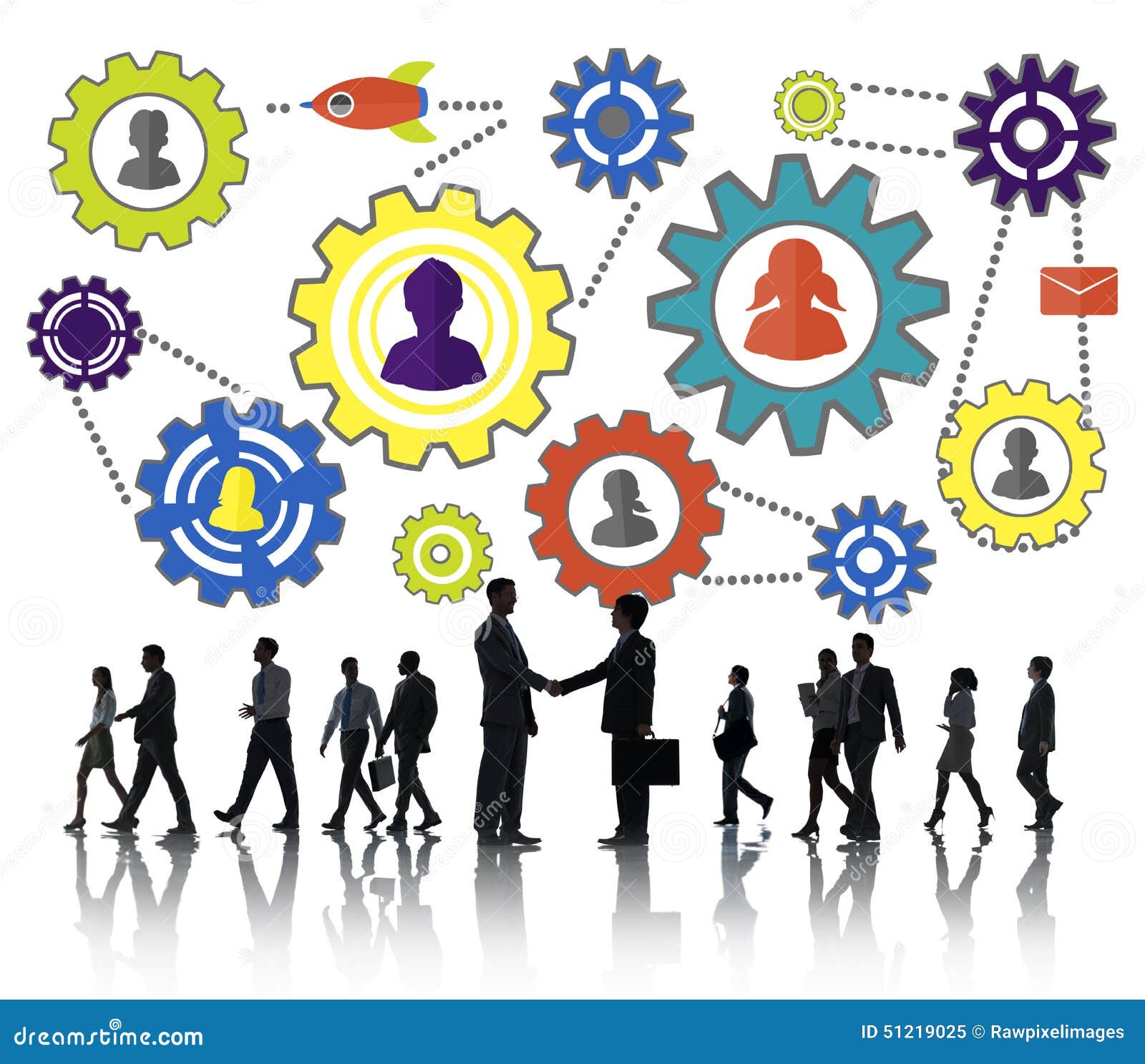 Negócio Team Partnership Collaboration Concept Da Comunidade Ilustração ...