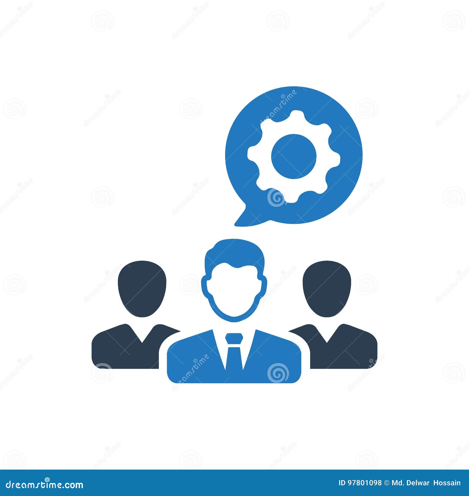 Negócio Team Planning Icon ilustração do vetor. Ilustração de logotipo ...