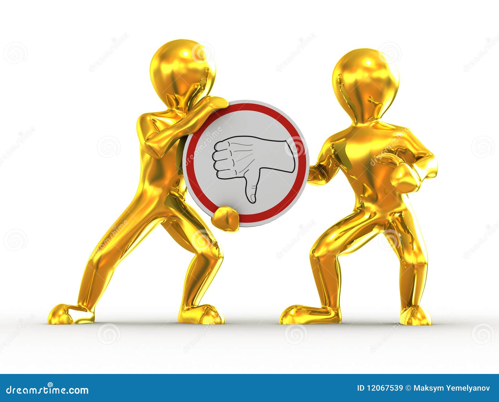 Negatief teken stock illustratie. Illustration of menselijk - 12067539