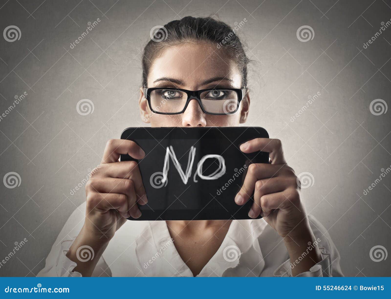 Negative answer stock photo. Image of mouth, tablet, speak - 55246624