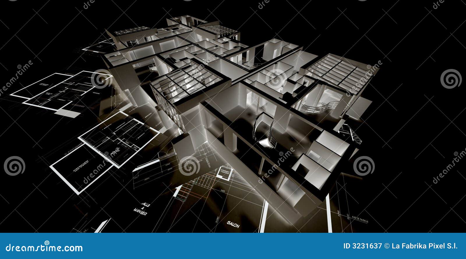 Appartment Blueprints Stock Image | CartoonDealer.com #4506409