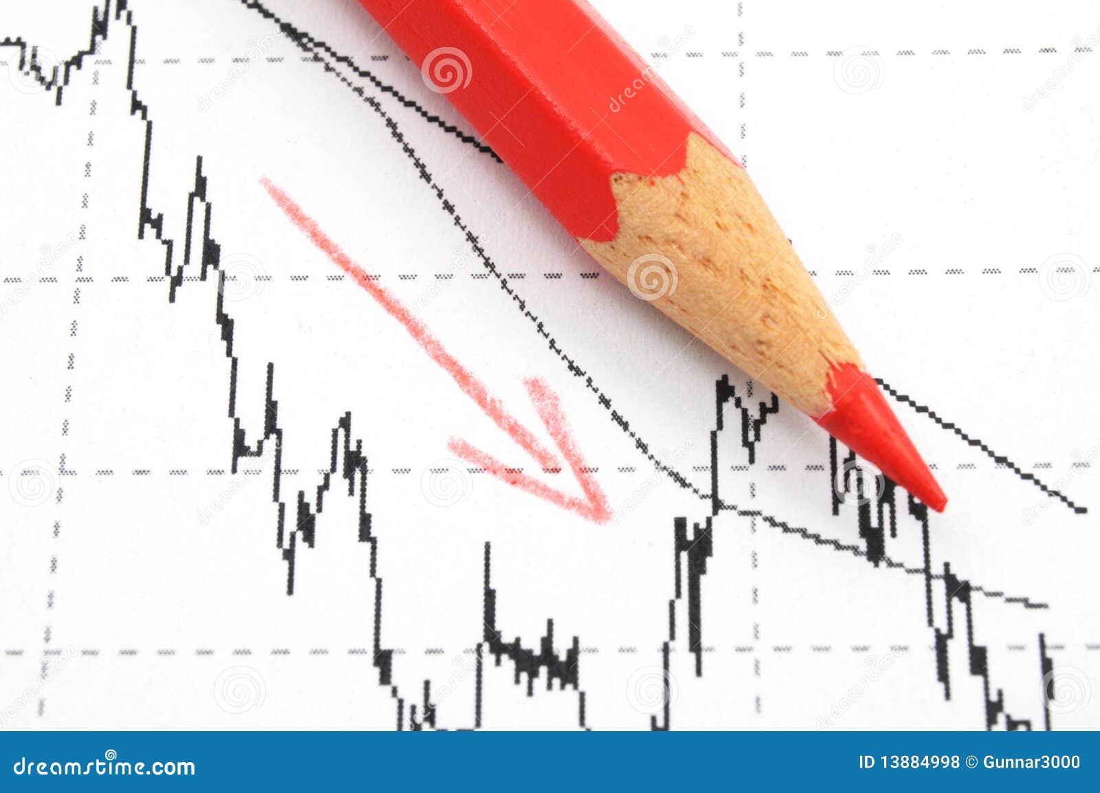 Negative Business Chart Stock Photography | CartoonDealer.com #13884998