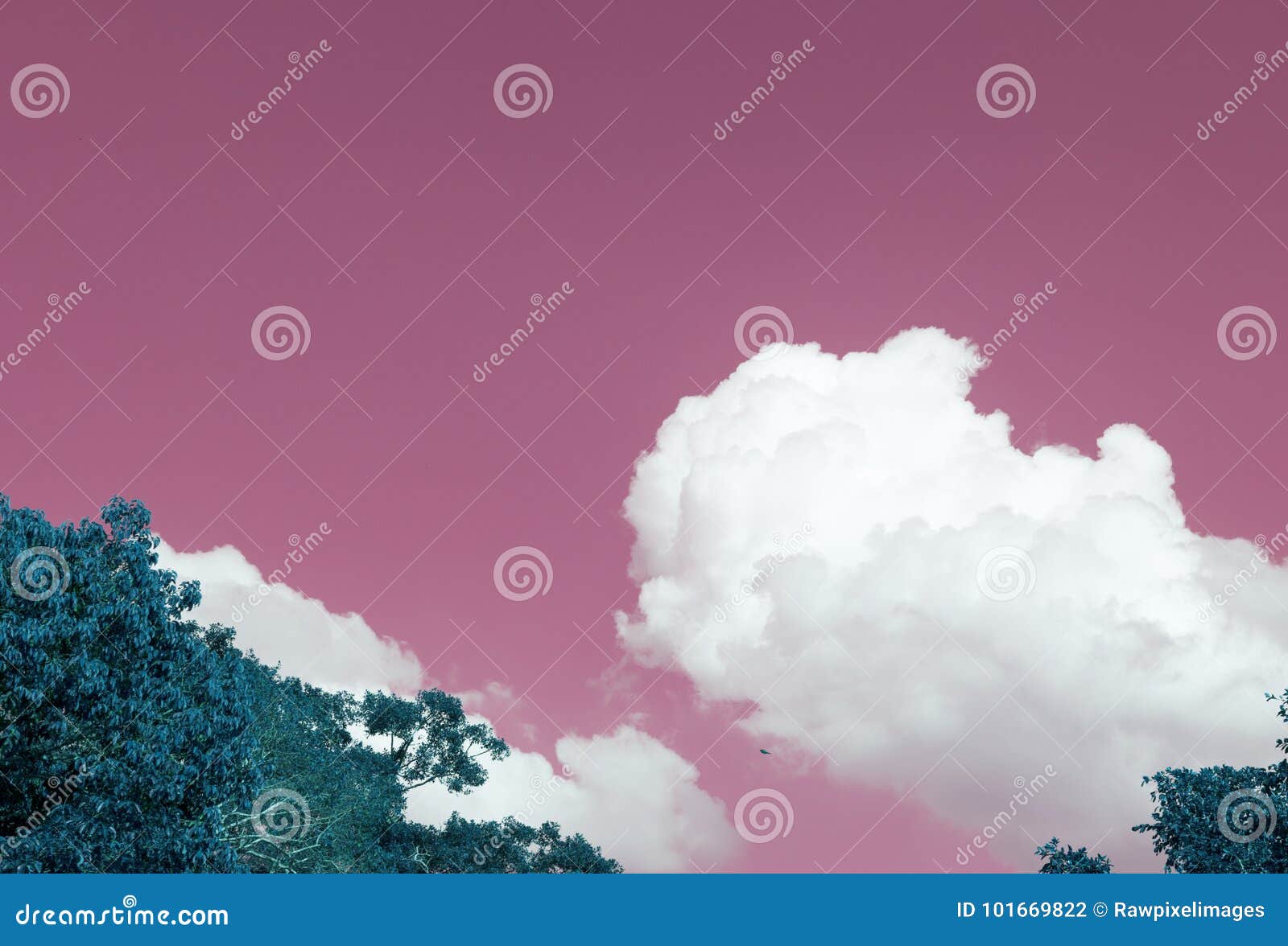 Negative Color of a Cloudscape Stock Photo - Image of sphere, nature ...