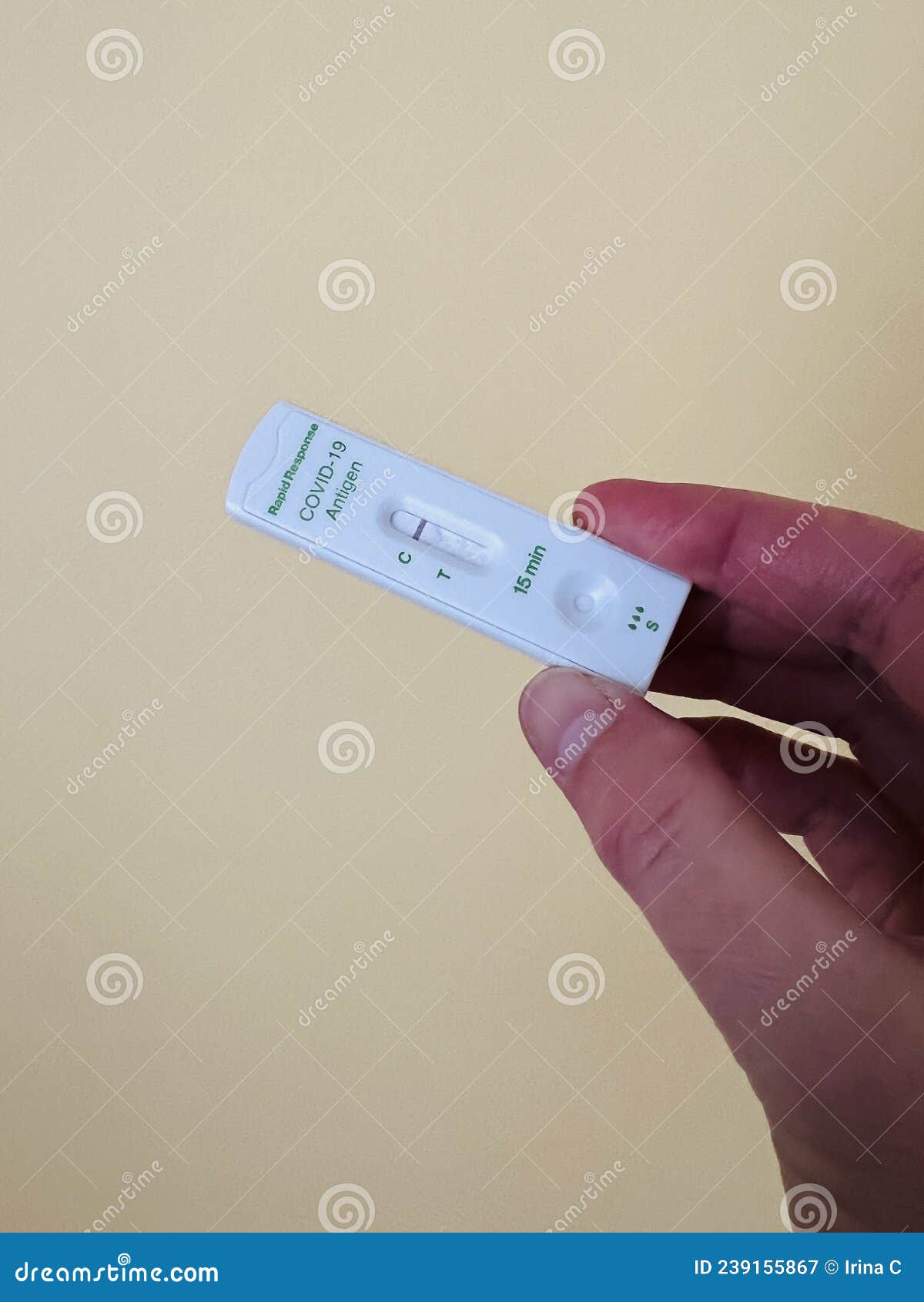 Negative Covid-19 Antigen Test Stock Image - Image of antigen, negative ...