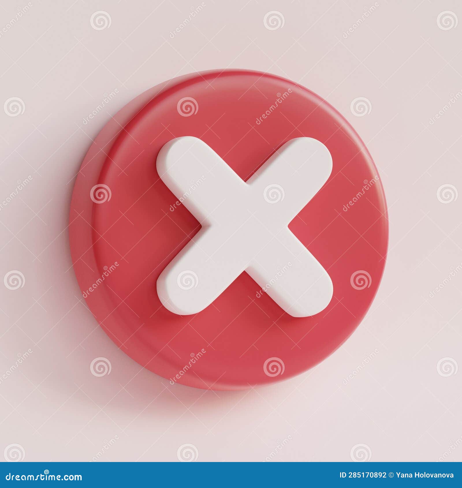 Negative or Decline Sign. Cross Mark Sign Delete or Remove Button Icon ...