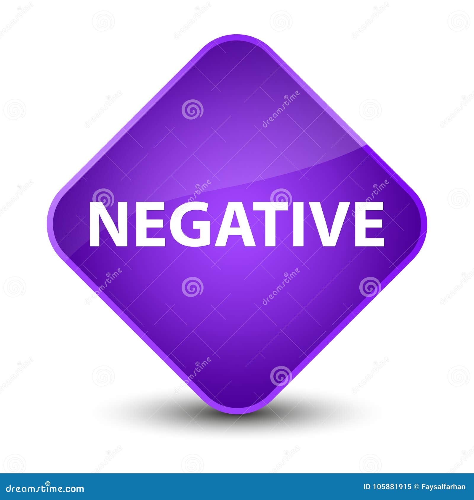 Negative Elegant Purple Diamond Button Stock Illustration ...